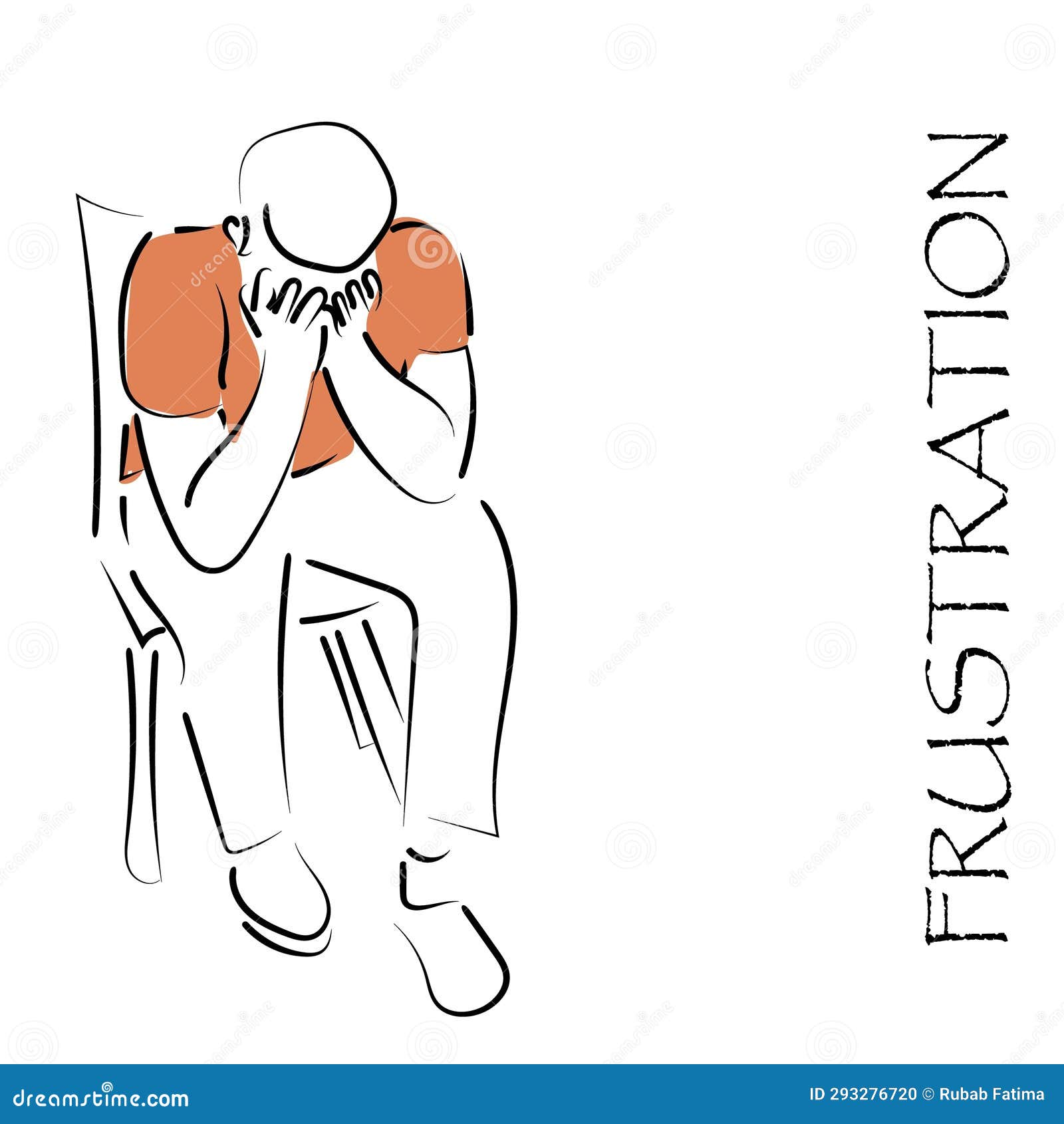 Frustration stock illustration. Illustration of failure - 293276720