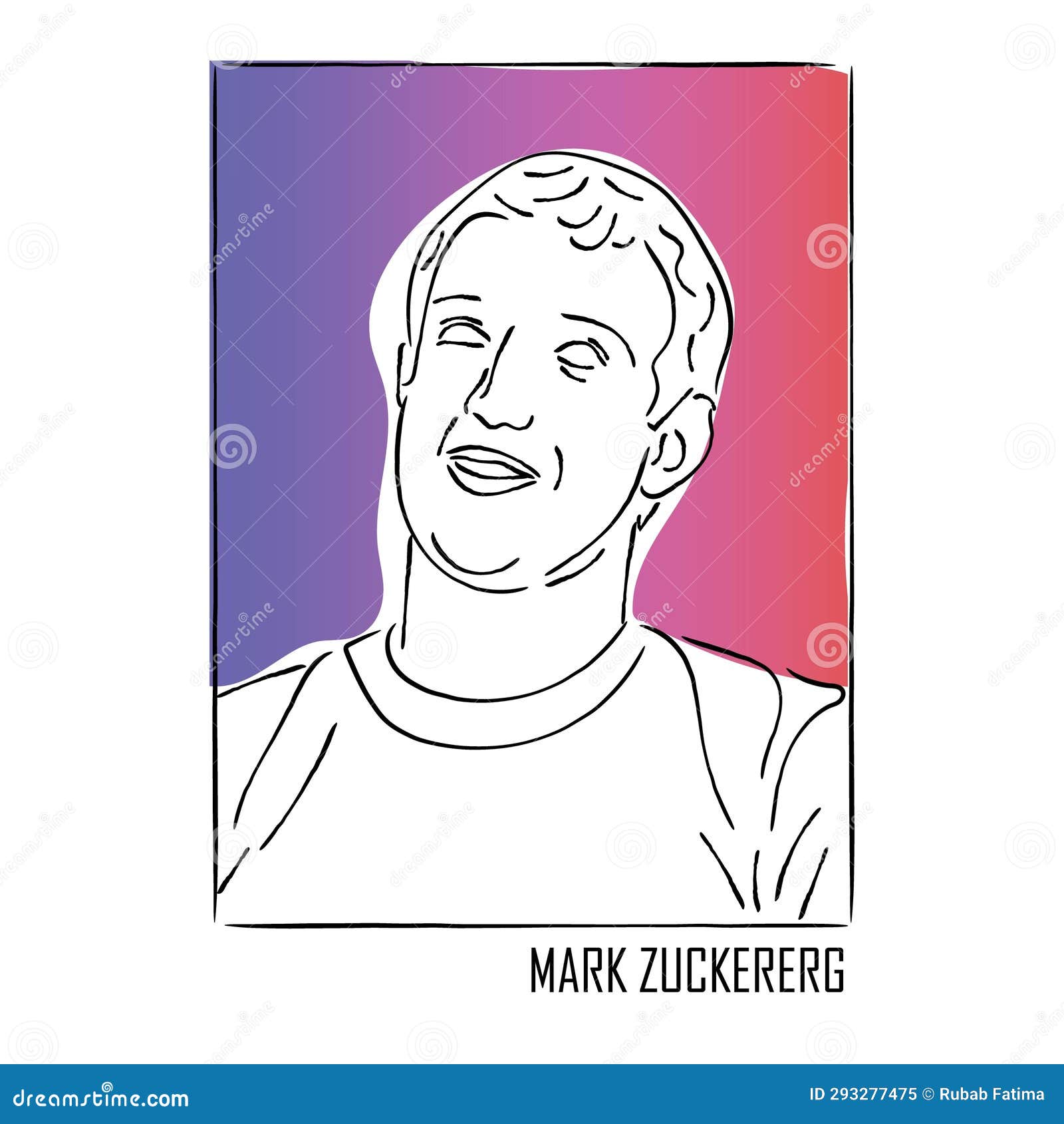 Mark Zuckerberg Silhouette Threads Instagram Gradient Rainbow ...