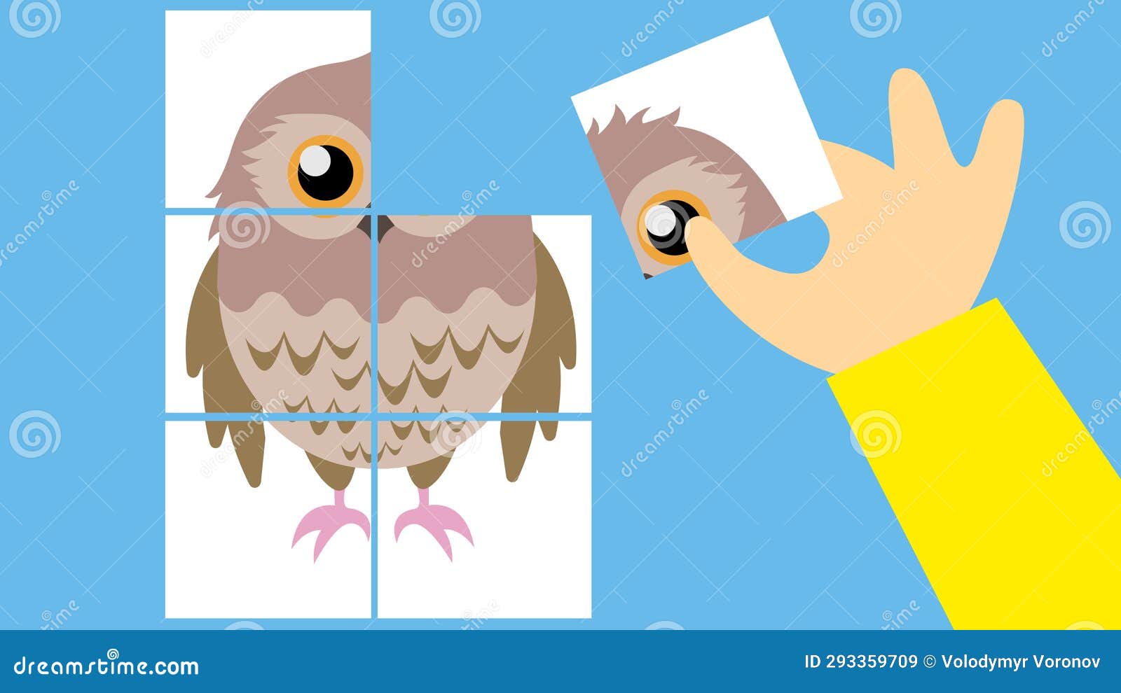 Hand Assembling Together Jigsaw Puzzle Pieces. Businessman Arm Putting ...