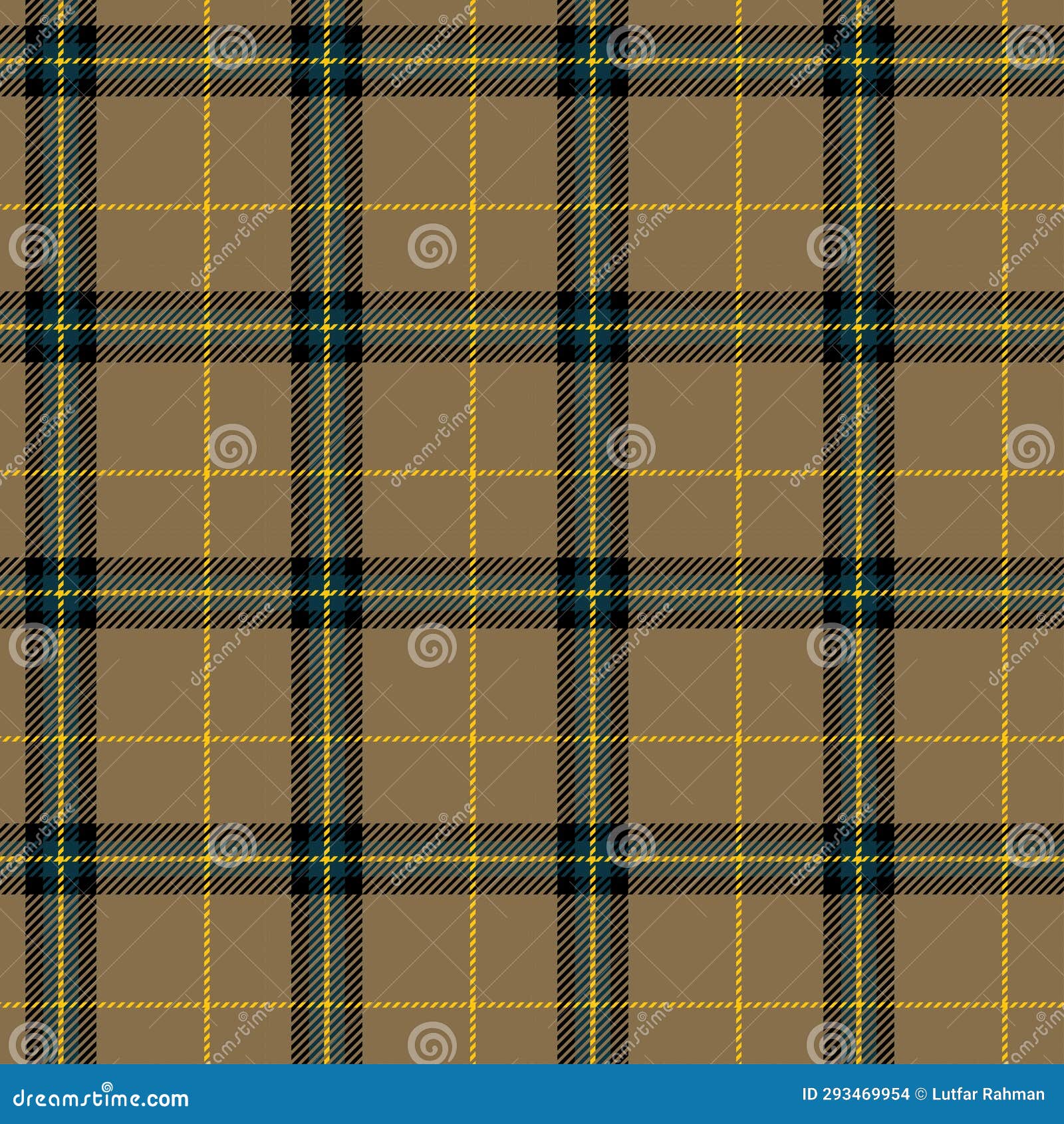Seamless Colorful Classic Modern Tartan Print Pattern Stock Vector ...