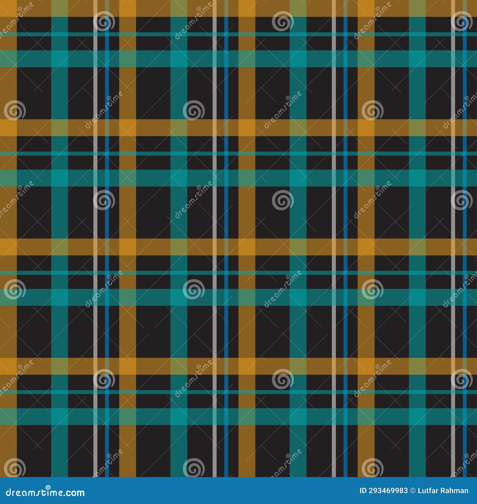 Seamless Colorful Classic Modern Tartan Print Pattern Stock Vector ...