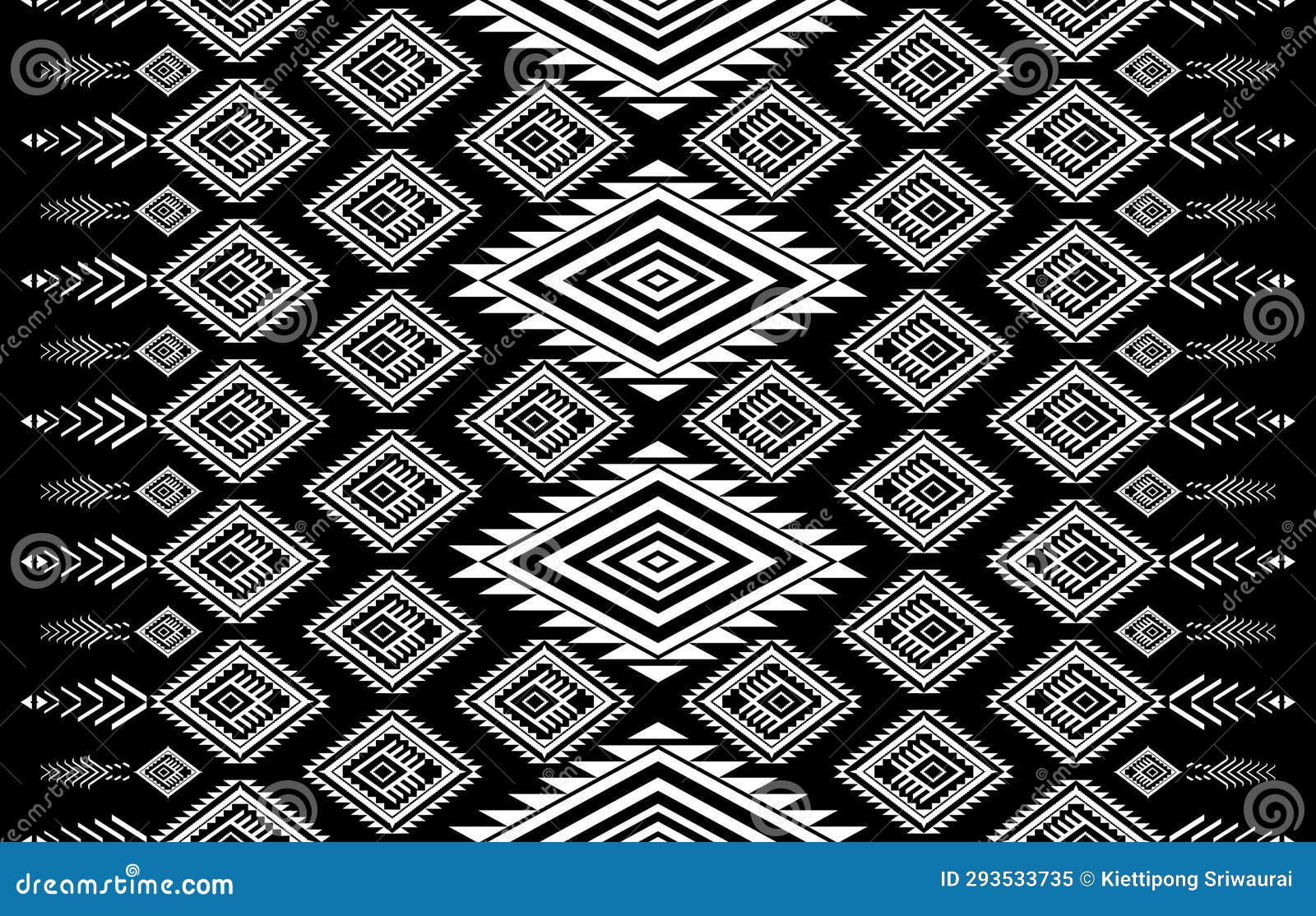 Ethnic Boho Seamless Pattern. Ethno Ornament Stock Vector - Illustration of telegraph, vector ...