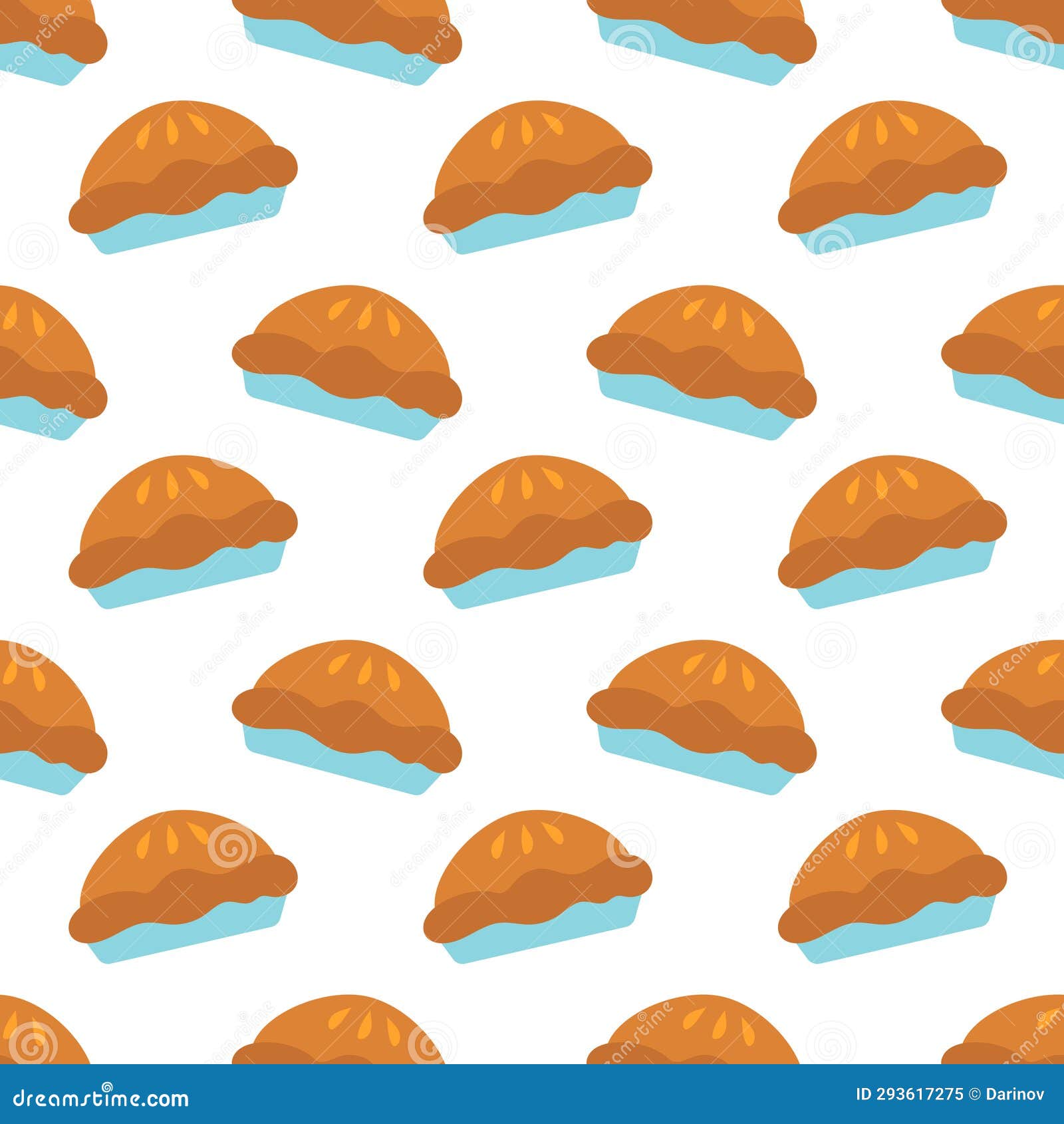 Apple or Pumpkin Pie Seamless Pattern. Thanksgiving Day Harvest ...