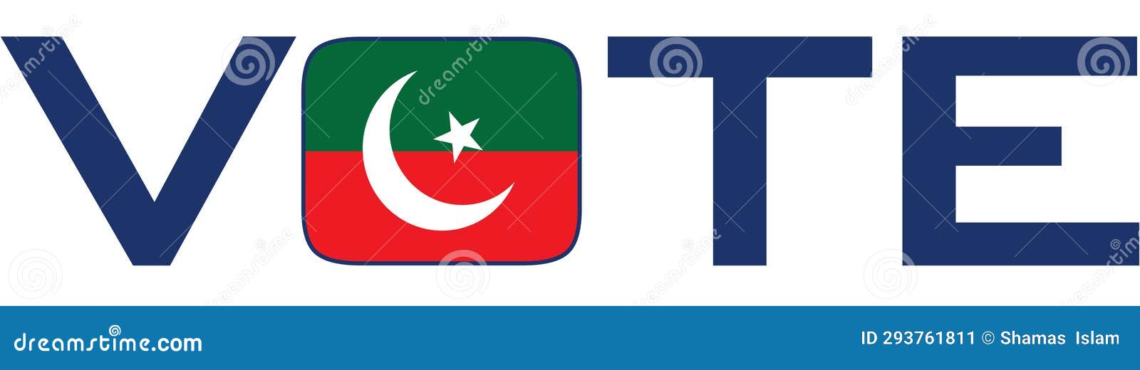 Stock Illustration 2023 Pakistan Elections Vote Design Vector Stock ...