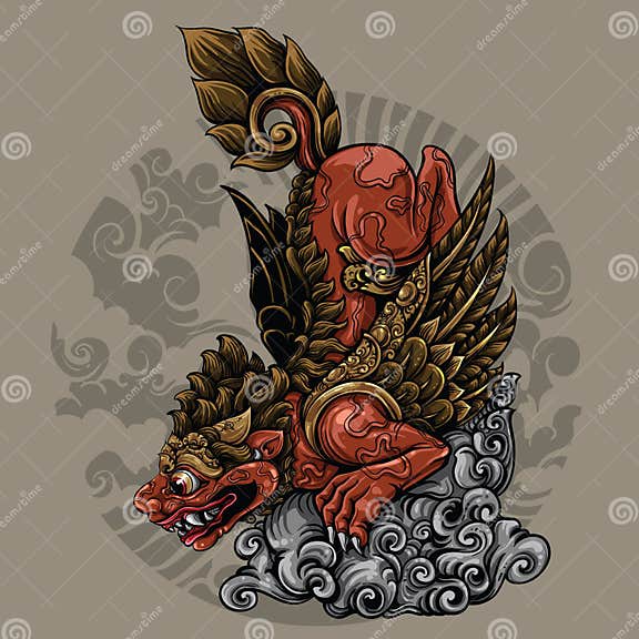 Raja Singa, Singa Raja, Singa Bali, Singa Motif Bali, Balinese Motif ...