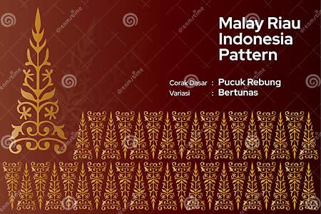 Pattern Malay Riau Batik Songket Tenun, Weaving Corak Motif Pucuk ...
