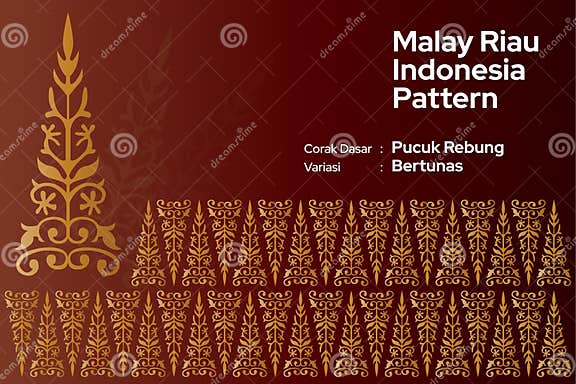 Pattern Malay Riau Batik Songket Tenun, Weaving Corak Motif Pucuk ...