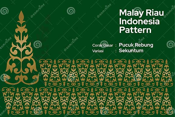 Pattern Malay Riau Batik Songket Tenun, Weaving Corak Motif Pucuk ...