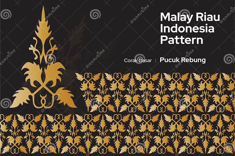 Pattern Malay Riau Batik Songket Tenun, Weaving Corak Motif Pucuk ...