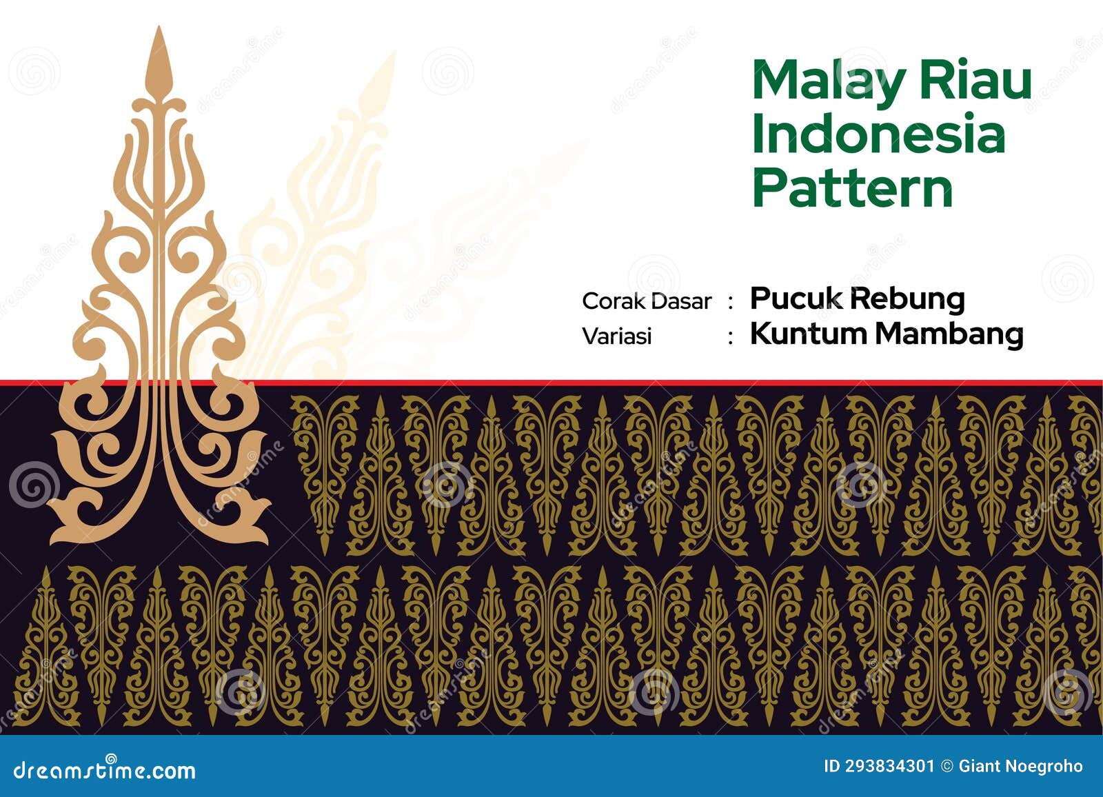 Pattern Malay Riau Batik Songket Tenun, Weaving Corak Motif Pucuk ...