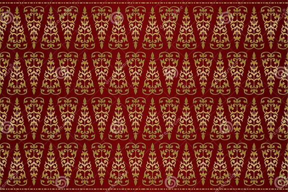 Malay Riau Batik Songket, Weaving Corak Motif Pucuk Rebung, Melayu ...