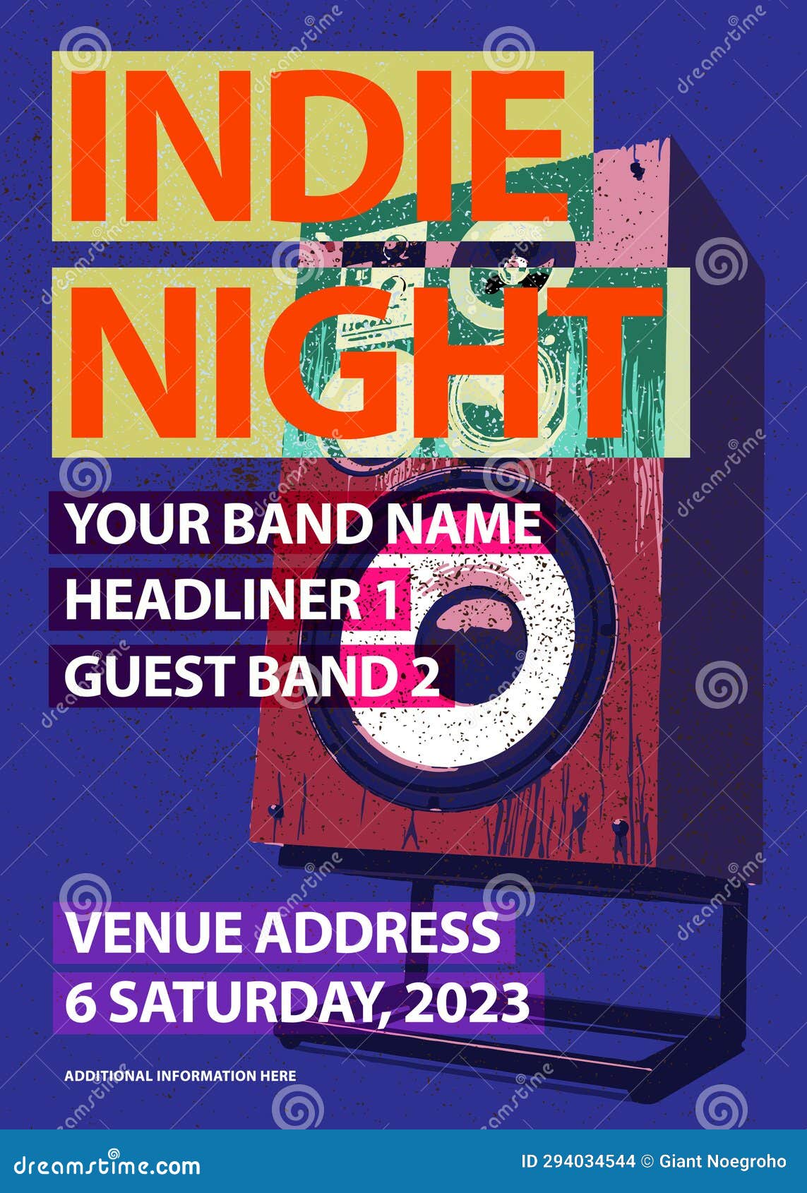 Jazz Music Festival or Fest, Jazz Night Gigs Poster, Brochure or Flyer ...