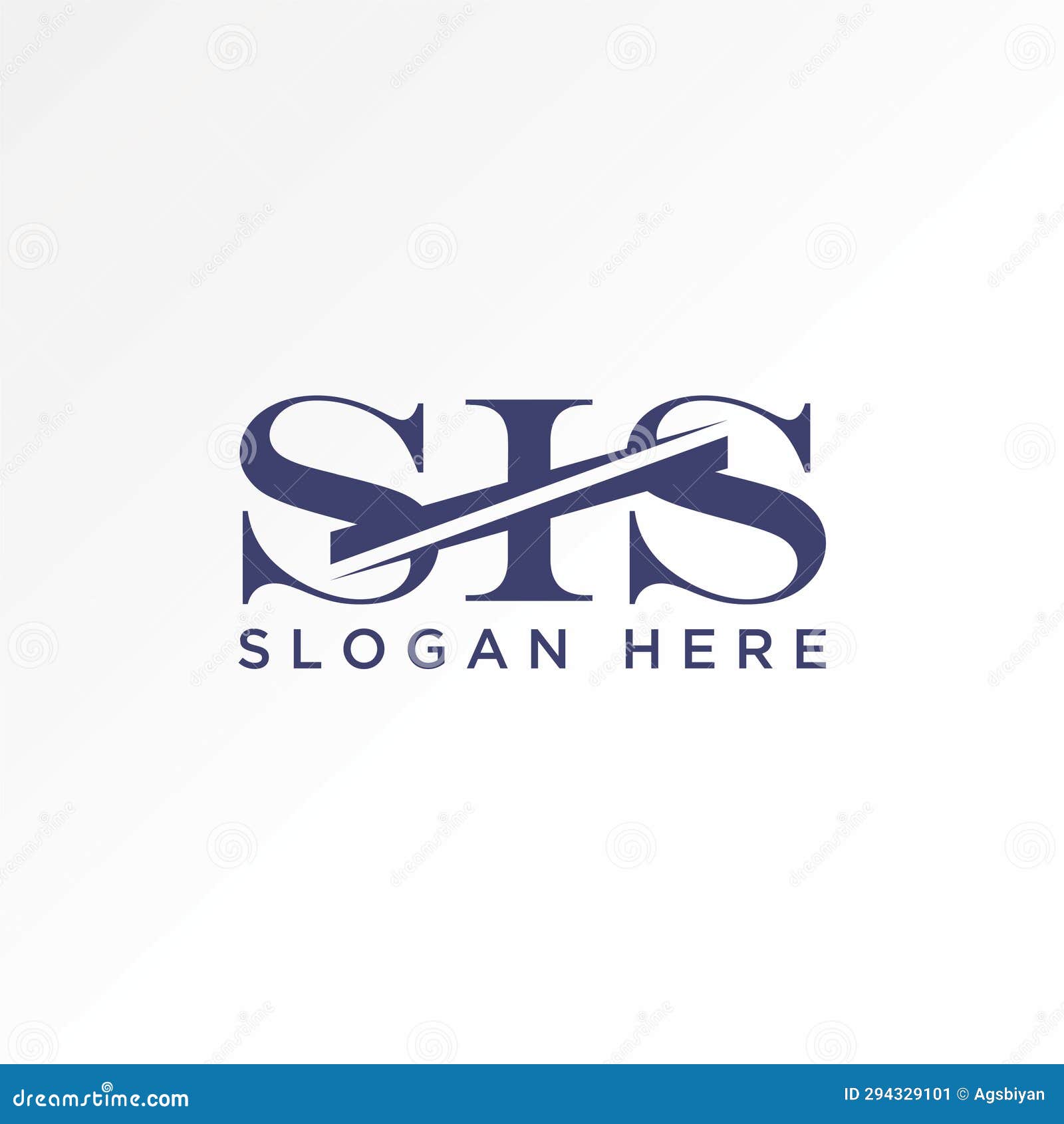 Letter Initial SIS Font Serif on Cutting Related To Monogram Typography ...