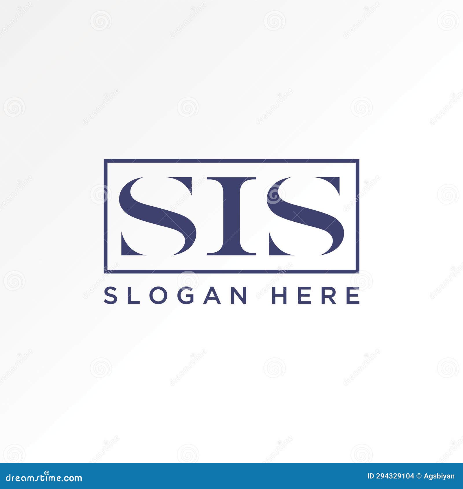 Sign Unique Letter Initial SIS Font Serif Cutting. Related To Monogram ...