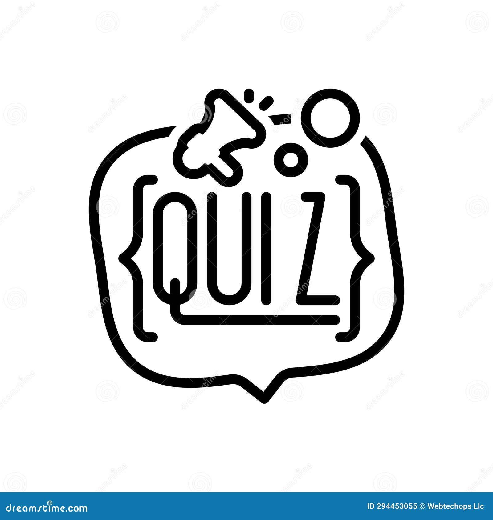 Quizzes Line Icon, Outline Symbol, Vector Illustration, Concept Sign ...
