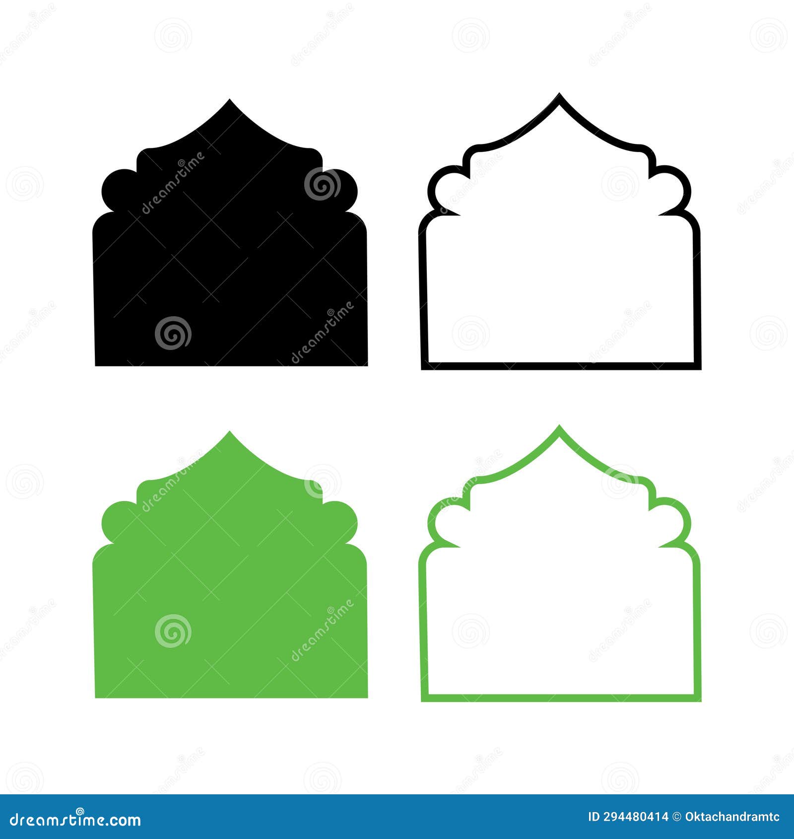 Arabic Window Icon Set on White Background for Graphic and Web Design ...