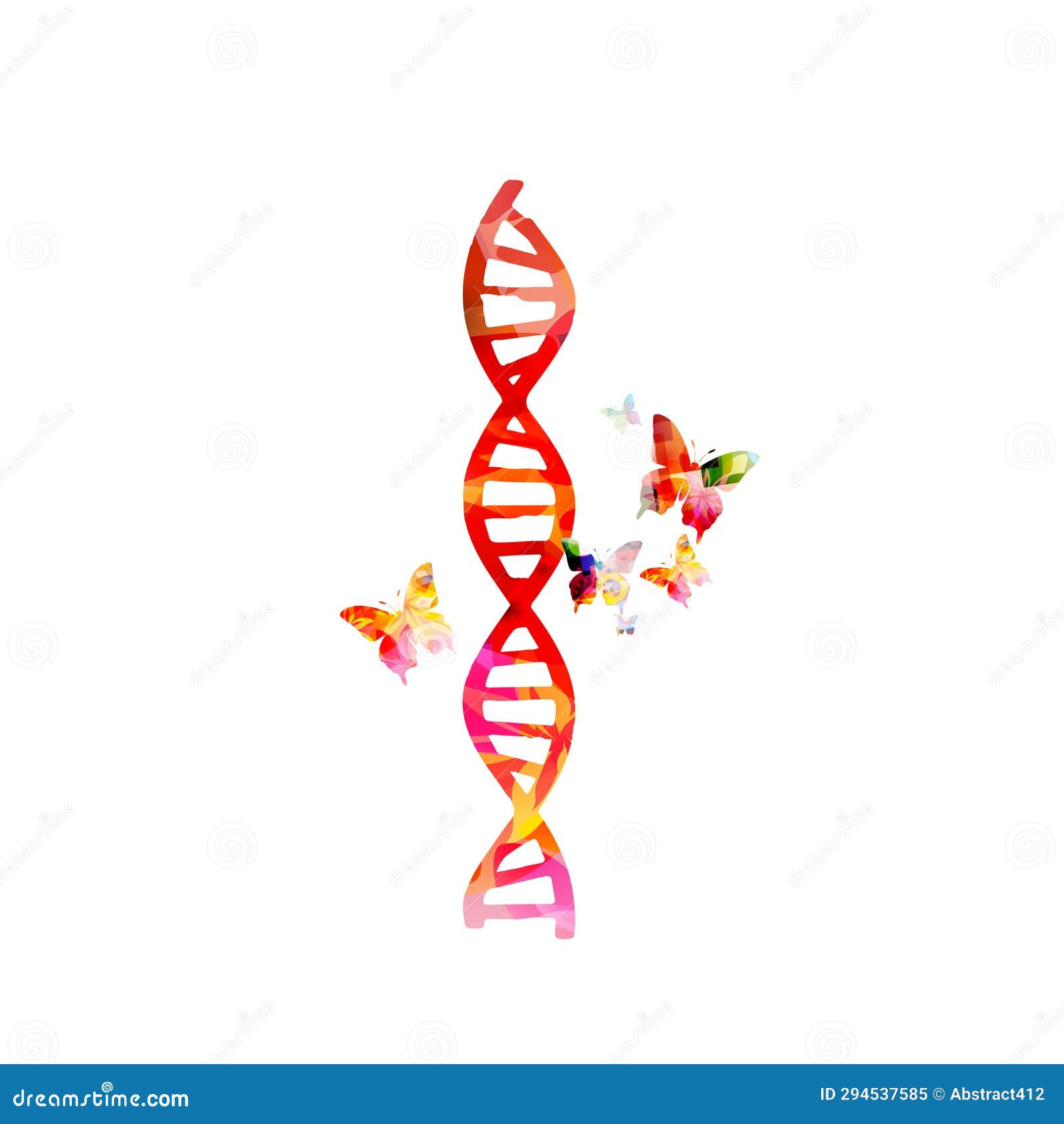 Human DNA Double Helix - Vector Illustration Stock Vector ...