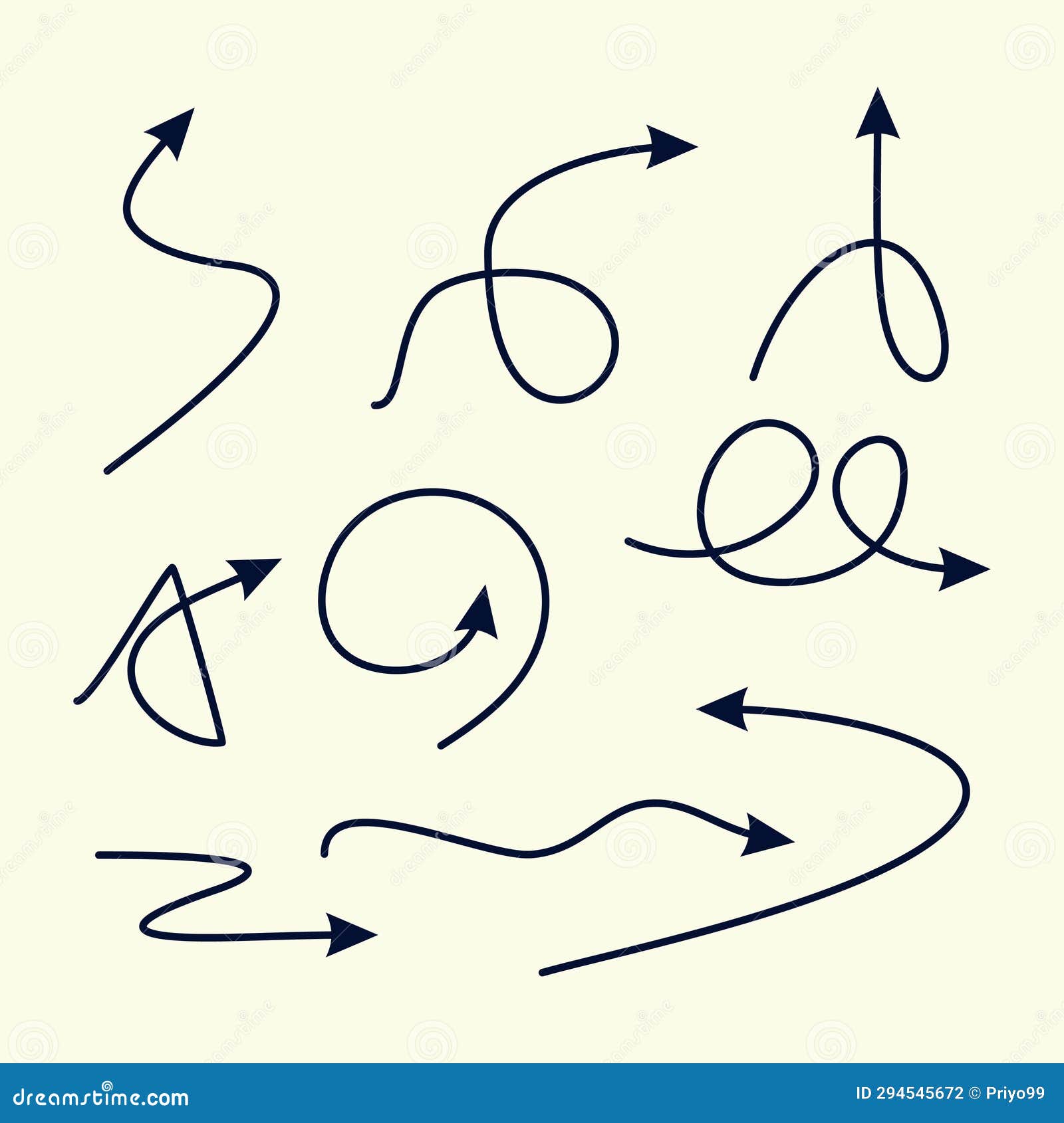 Line Design Element Vector Concept with Arrow Style Idea Stock Vector ...