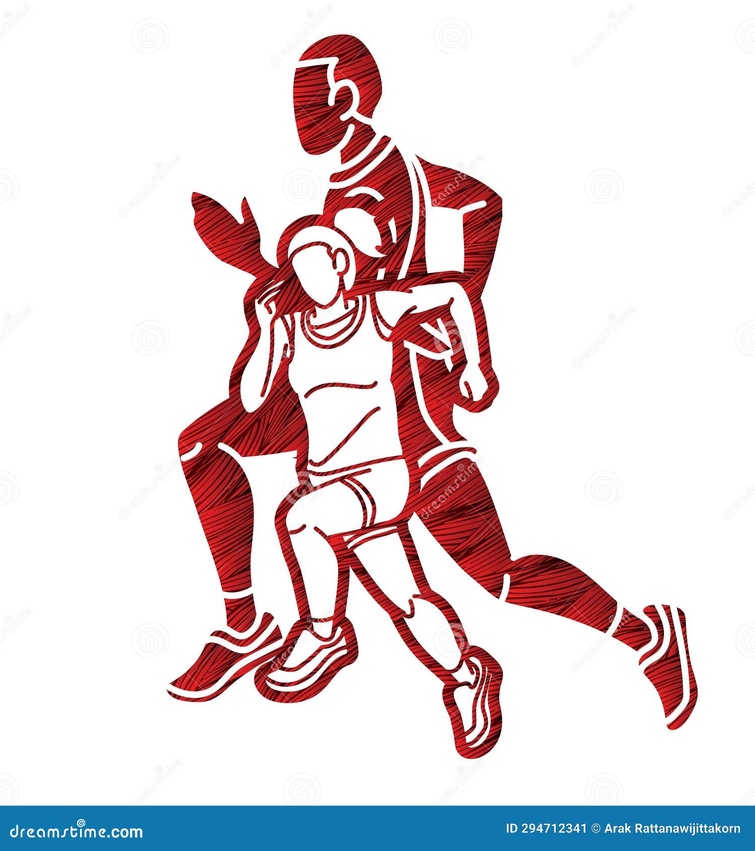 Group of People Running Together Runner Marathon Male and Female Run ...