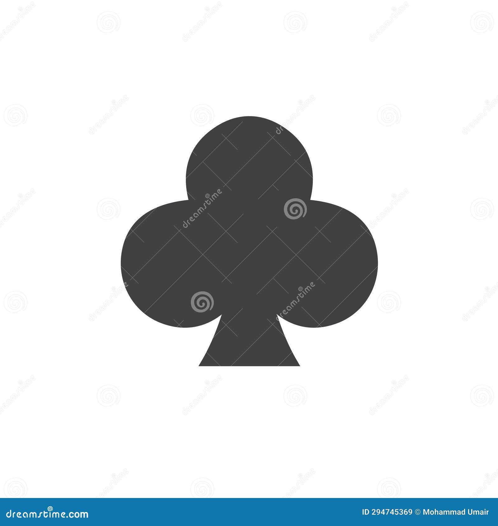 Poker Clover Cards Game Risk Fortune Icon Vector Illustration Stock ...