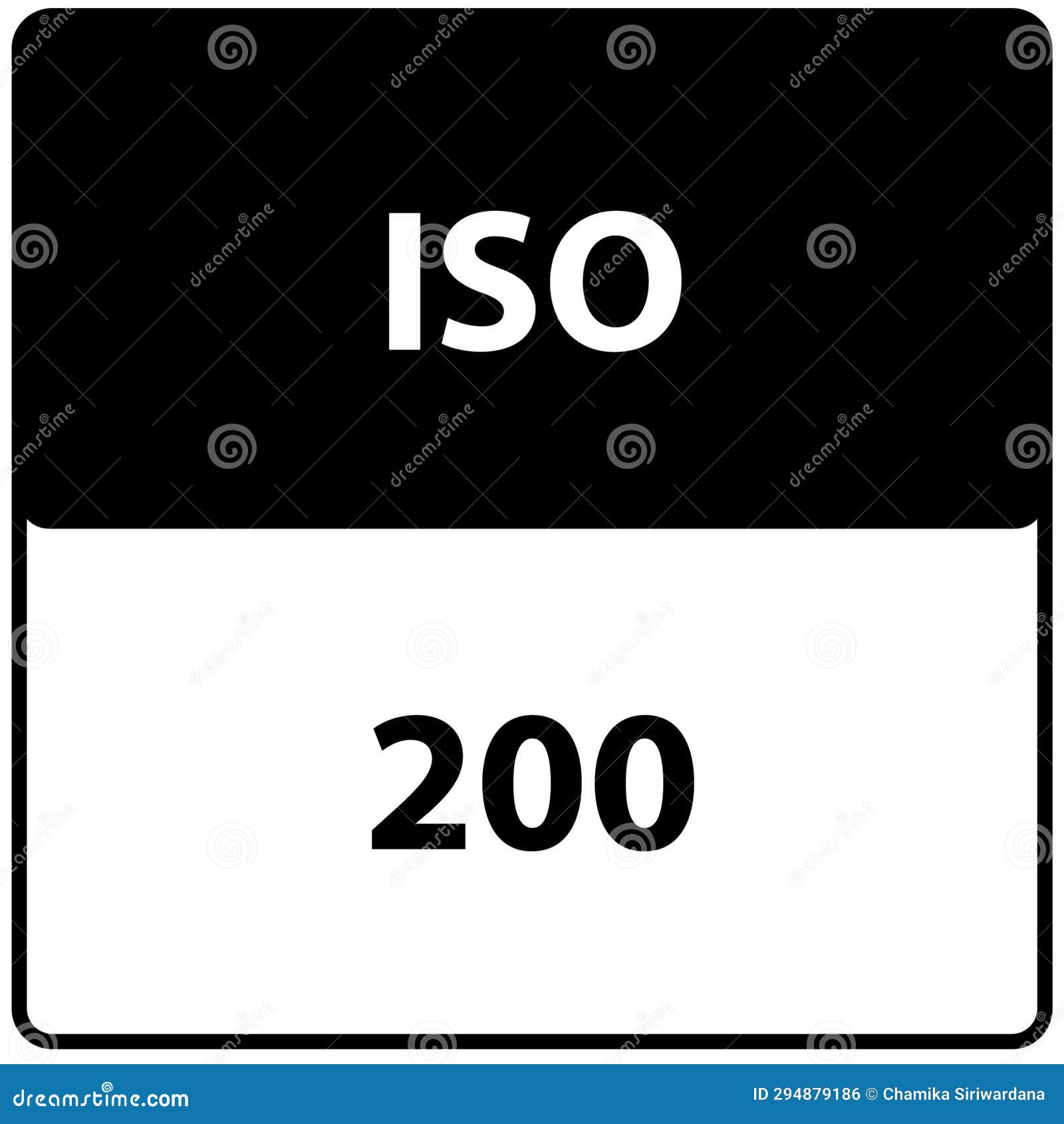 ISO 200 camera icon set stock vector. Illustration of quality - 294879186