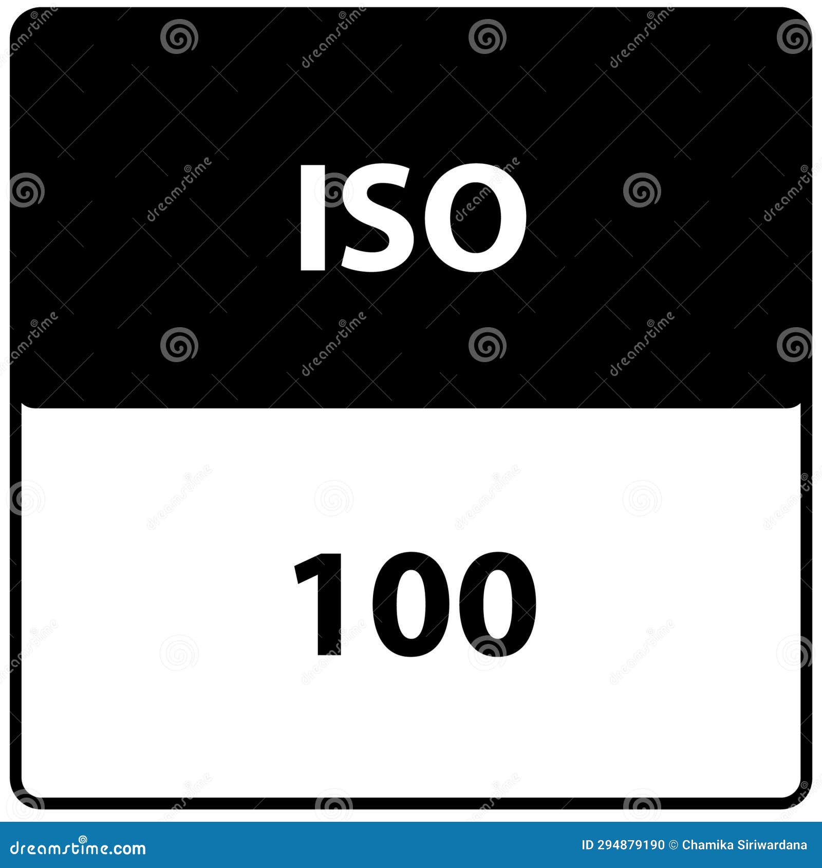 ISO 100 camera icon stock vector. Illustration of isolated - 294879190