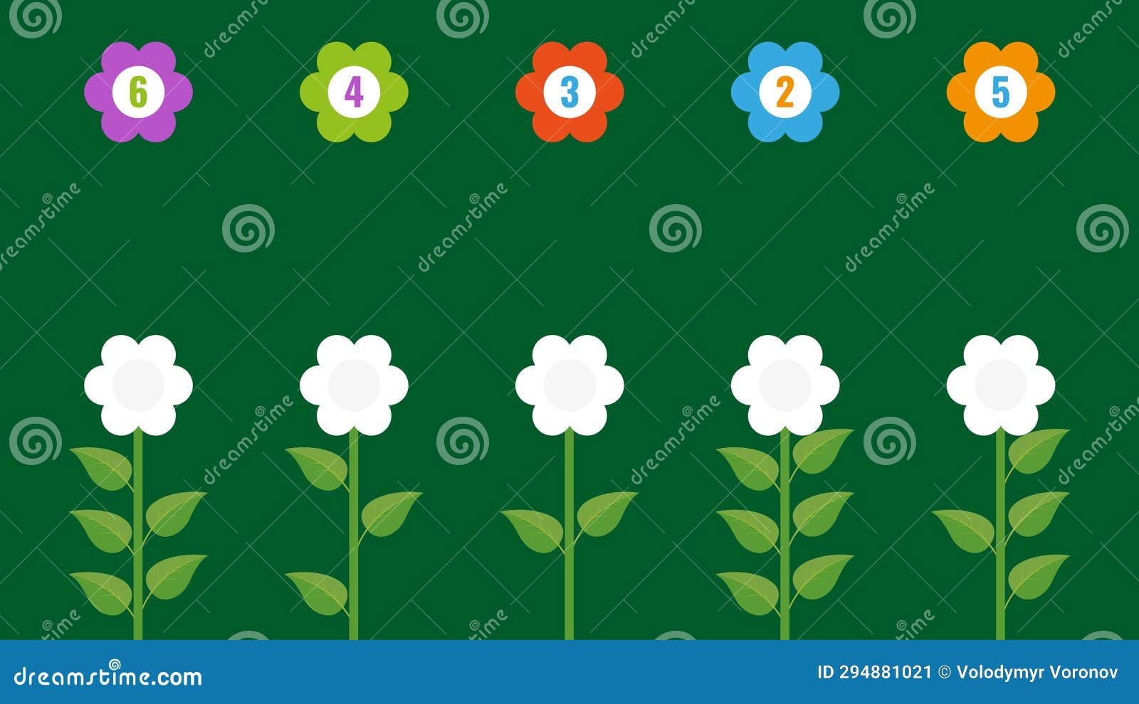 Flower Icon Set. Flat Design Stock Vector - Illustration of icon, flat ...