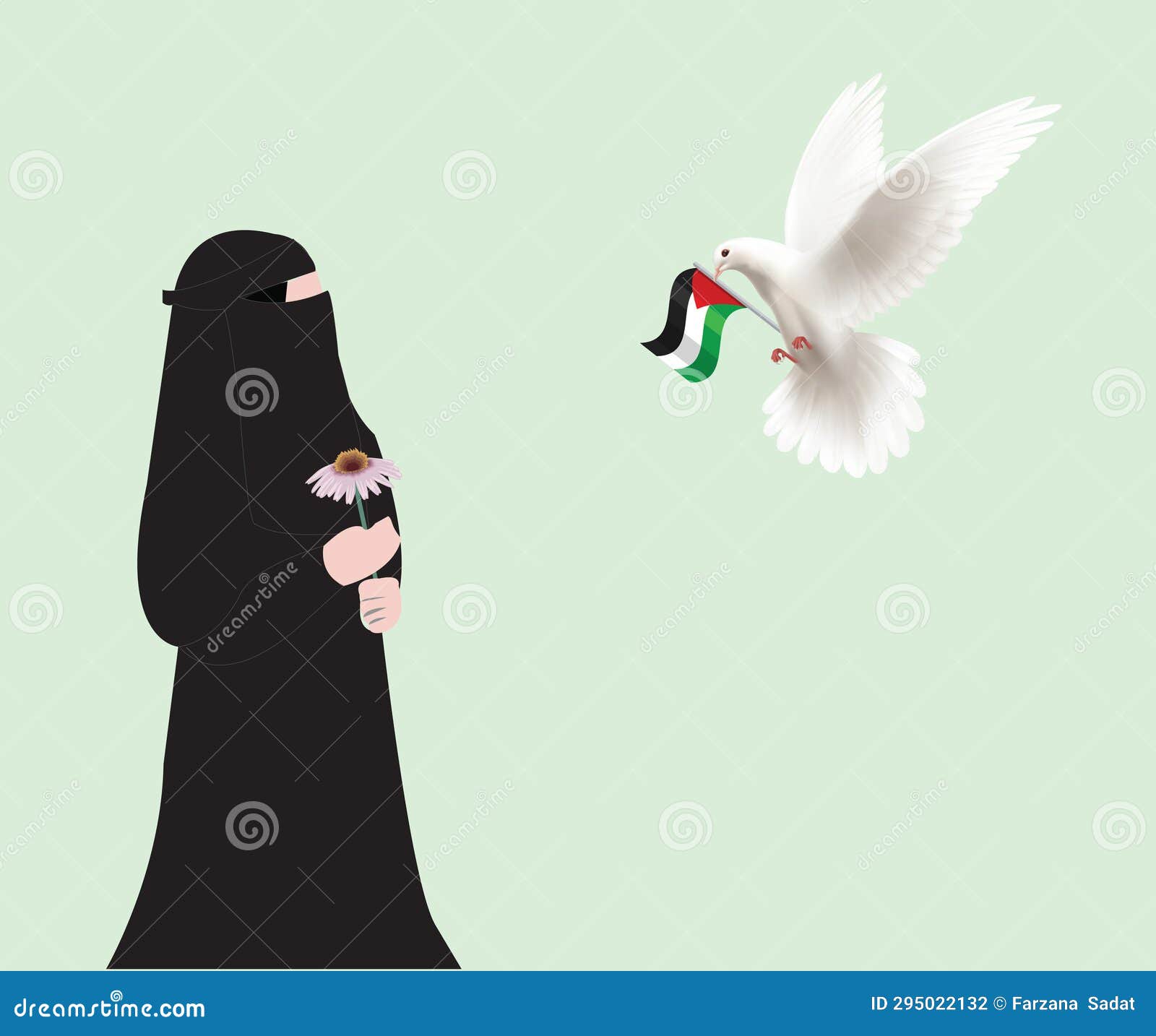Support Palestine poster stock illustration. Illustration of gaza ...