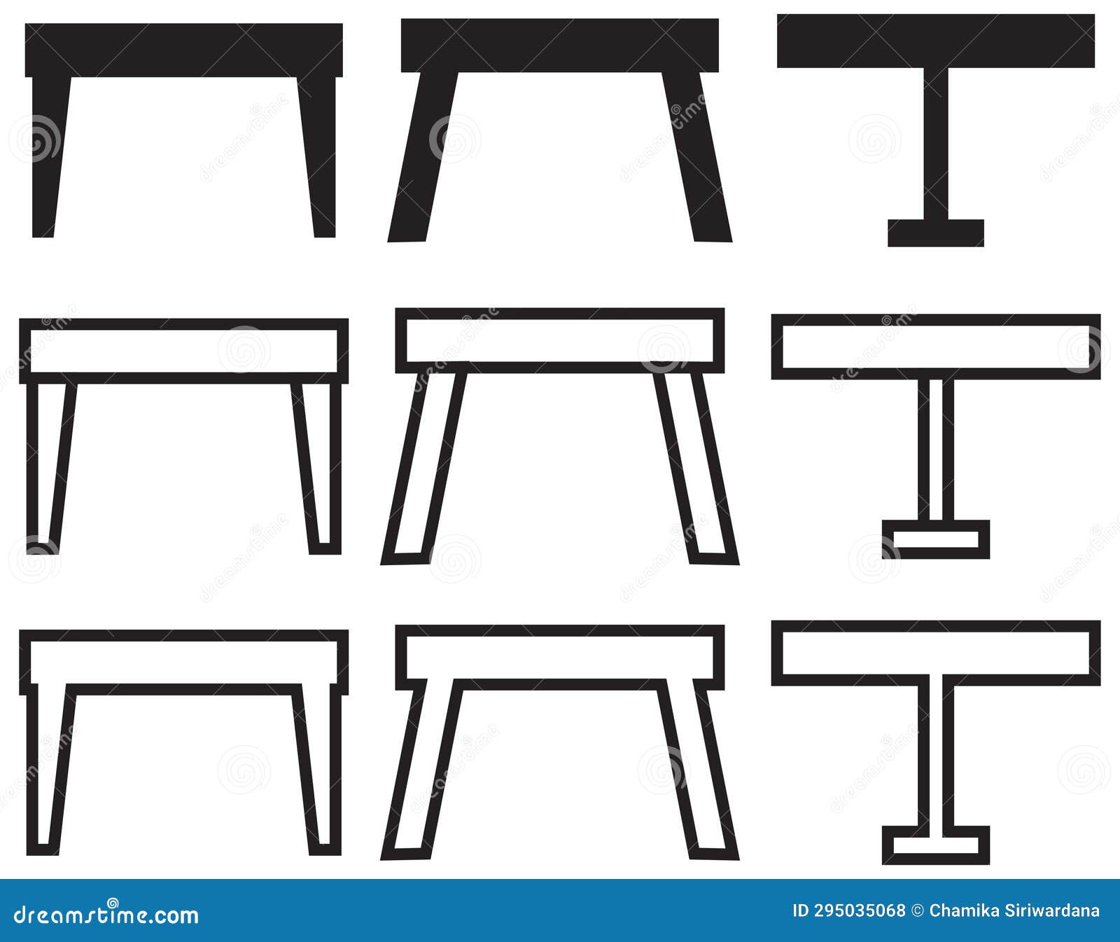 Coffee Table Icon Logo, Symbol Stock Vector - Illustration of dinner ...