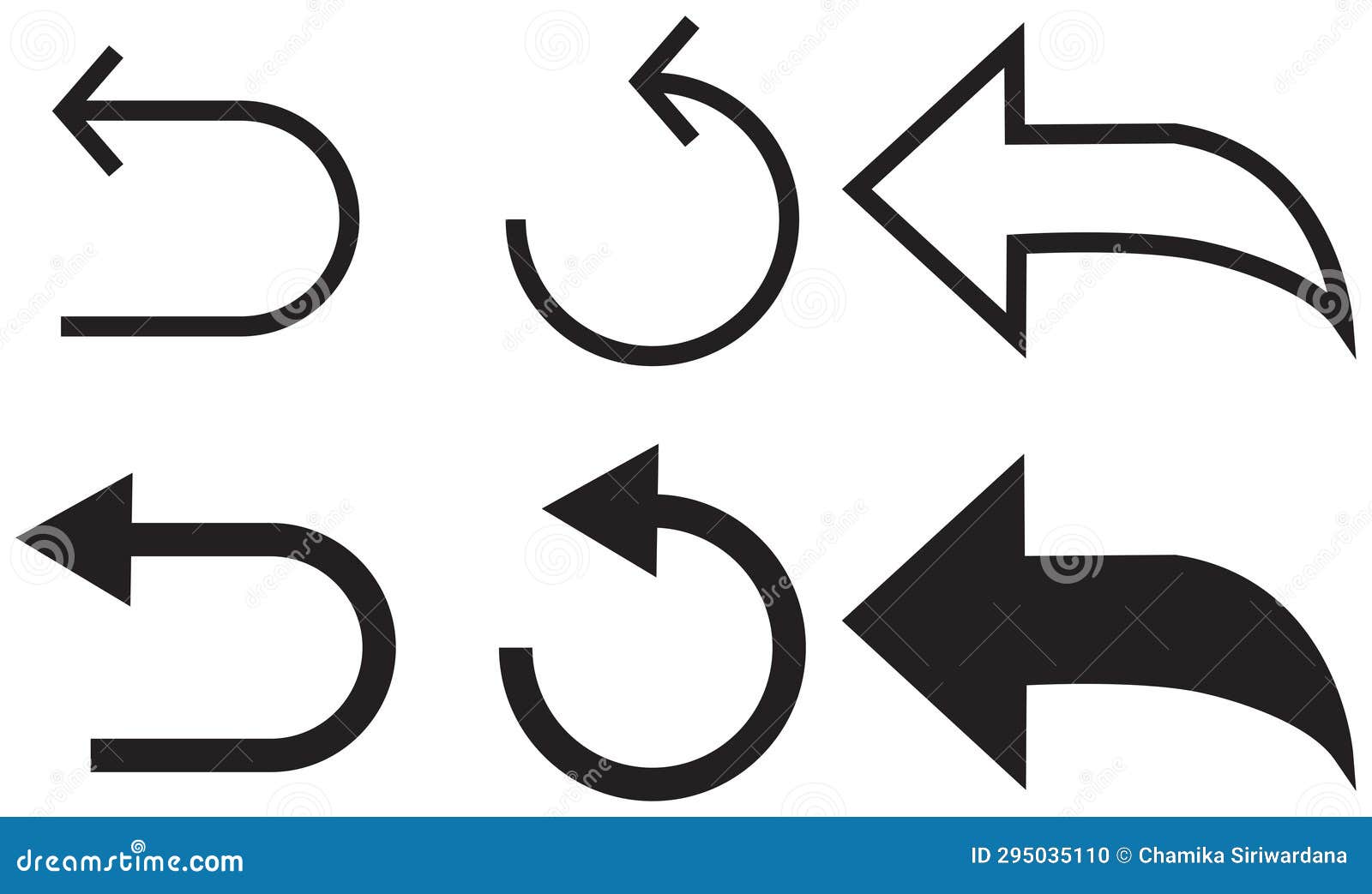 Undo Icon Logo Vector Symbol, Return Icon Stock Vector - Illustration ...