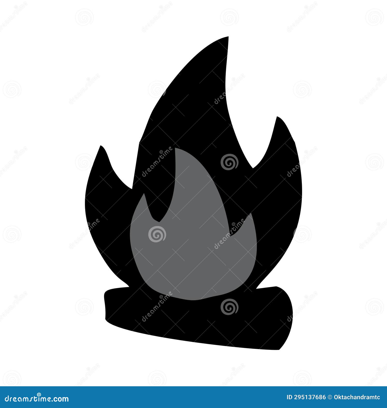 Fire Flame Icon. Flat Color Design. Vector Illustration. EPS 10 ...