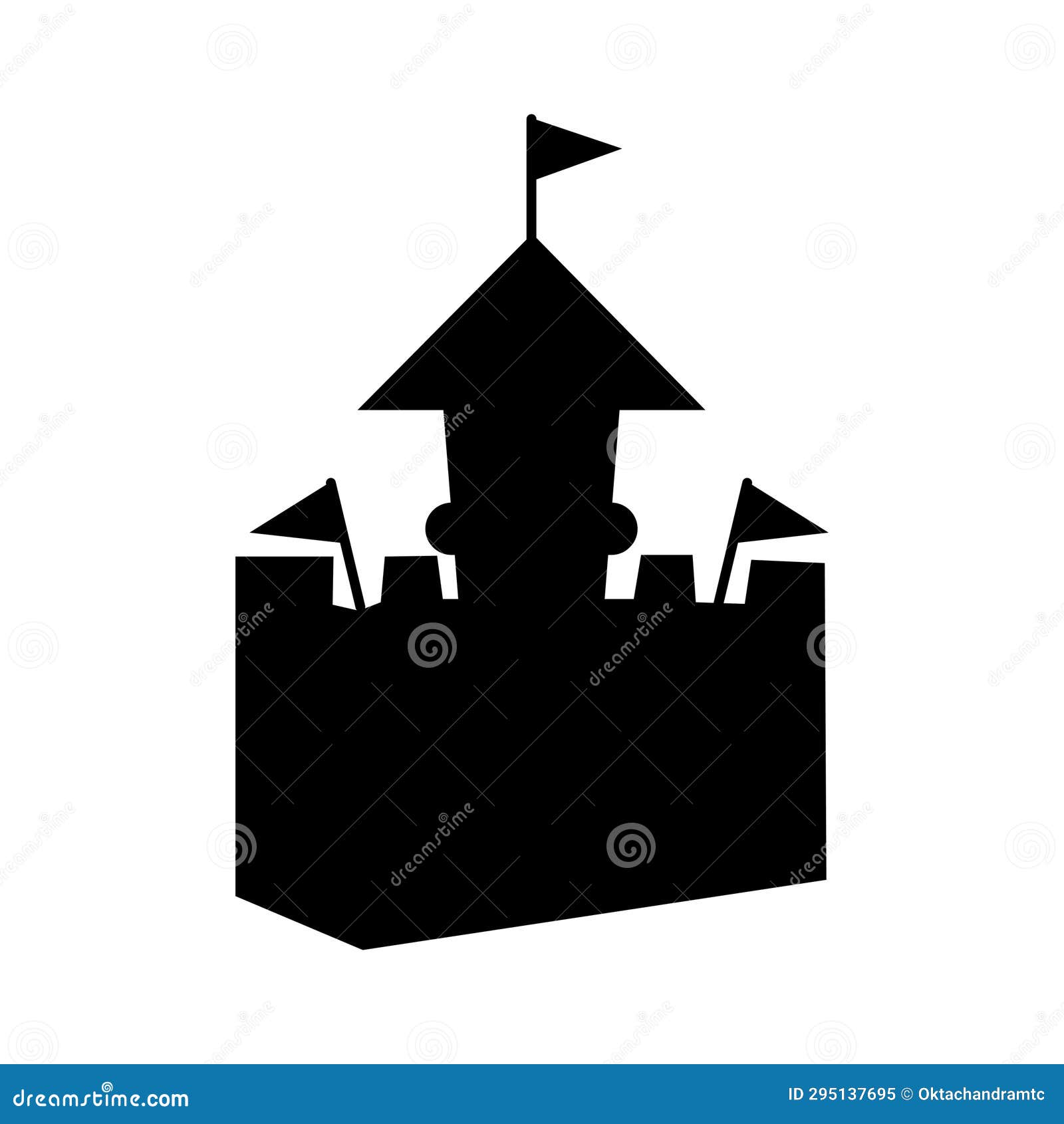 Castle Or Fortifications Or Keeps Fairy Building Cartoon Vector ...