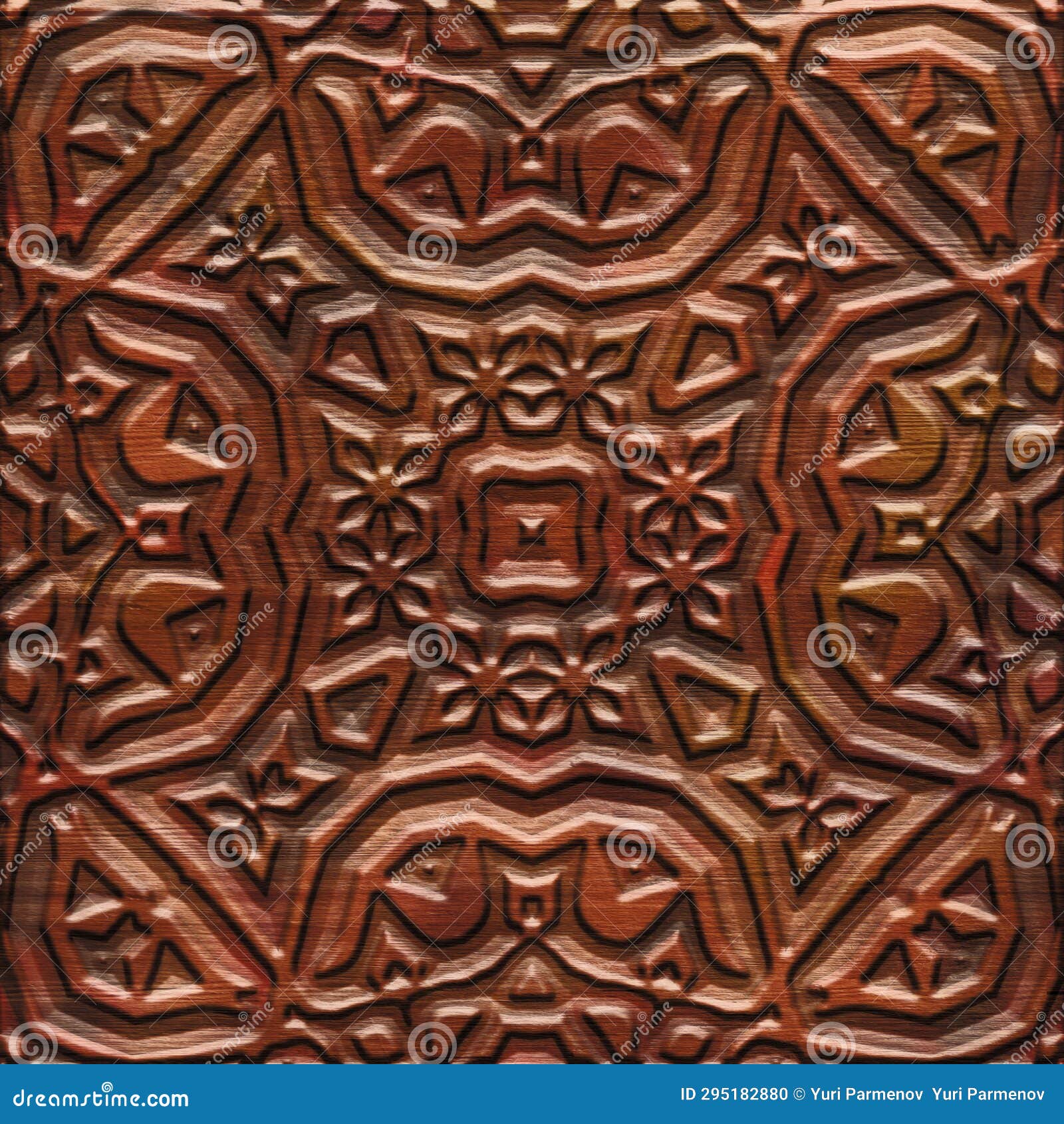 In-depth Engraving On A Polished Metal Surface. Bas - Relief Panels ...