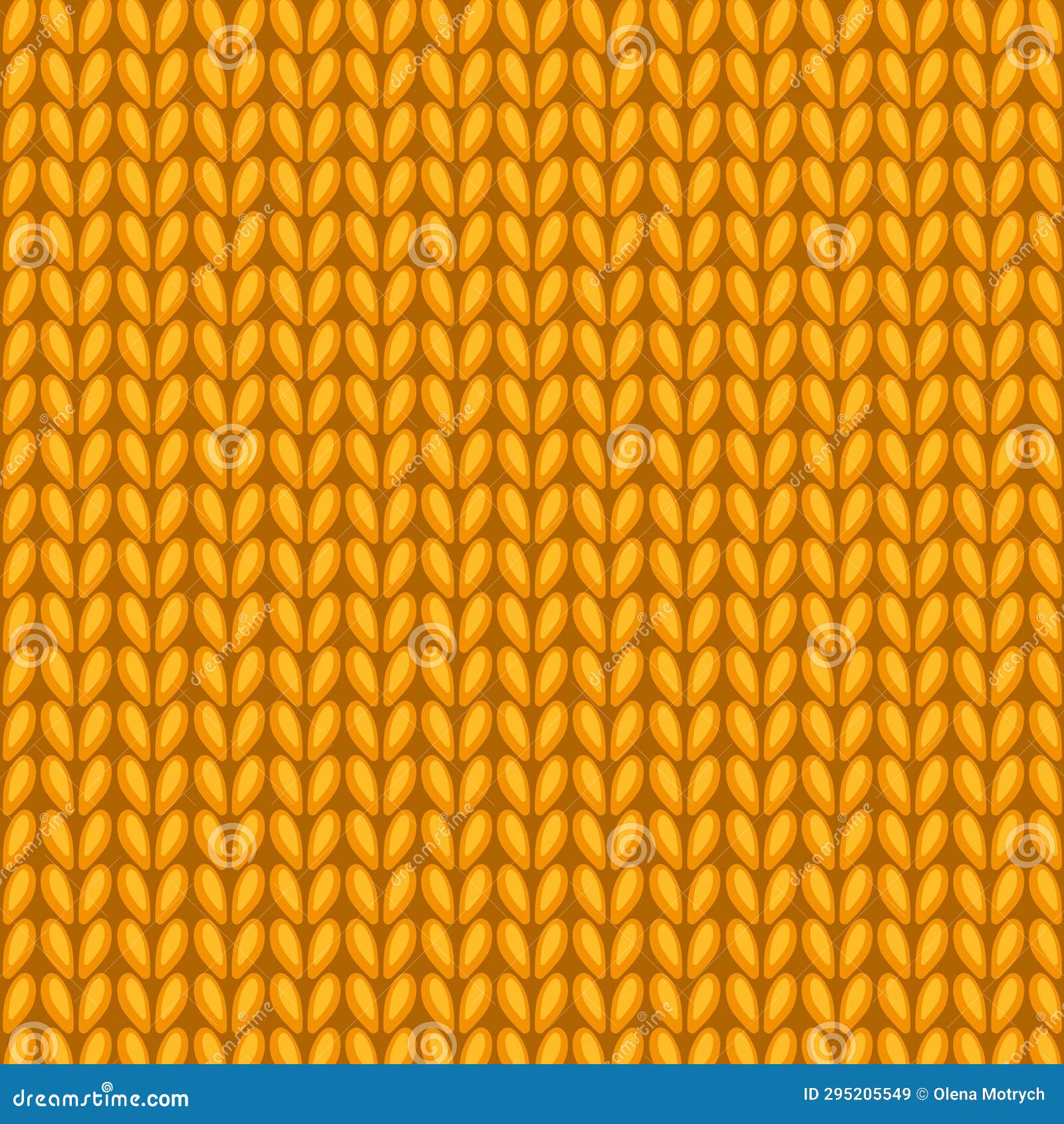 Vector Knitted Pattern Ocher Color. Beautiful Background for Your ...