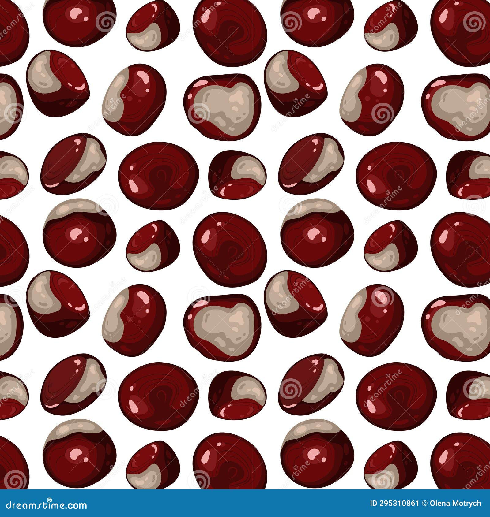 Vector Pattern with Realistic Chestnuts. Great Nature Element for Your ...