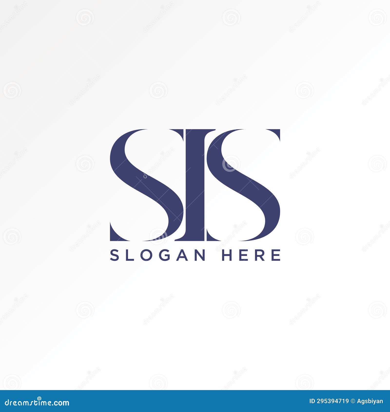 Unique Letter Initial SIS Serif Font on Cutting Related To Monogram ...