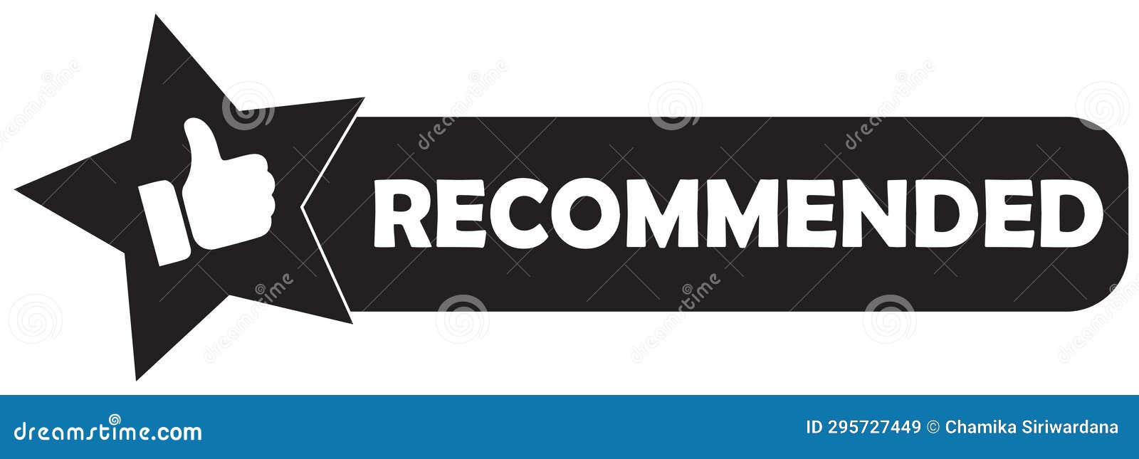 Recommended icon stock vector. Illustration of quality - 295727449