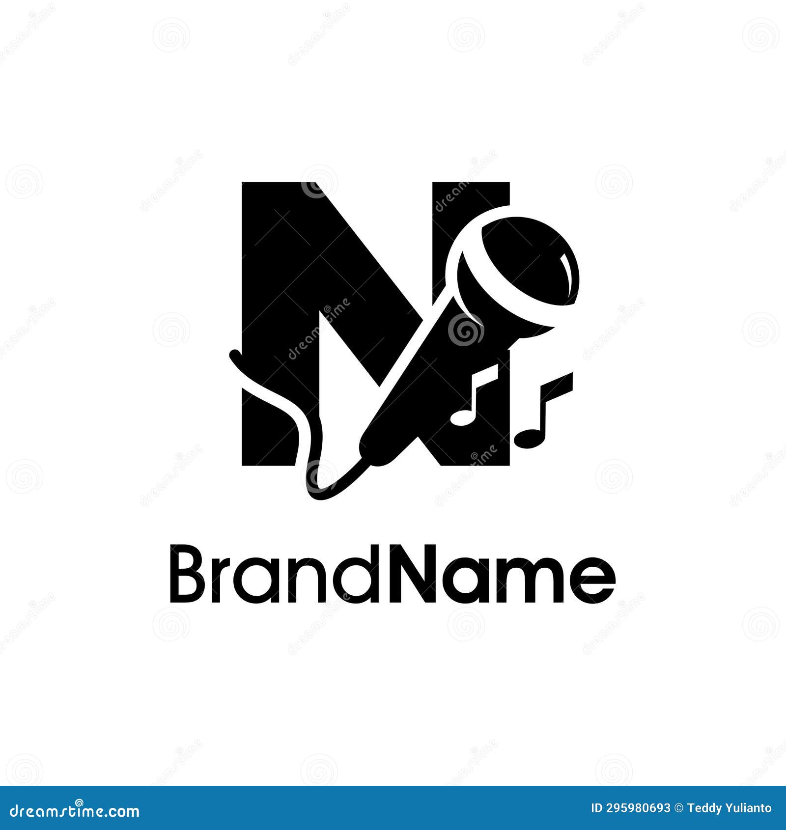 Modern Initial N Music Logo Stock Vector - Illustration of equipment ...