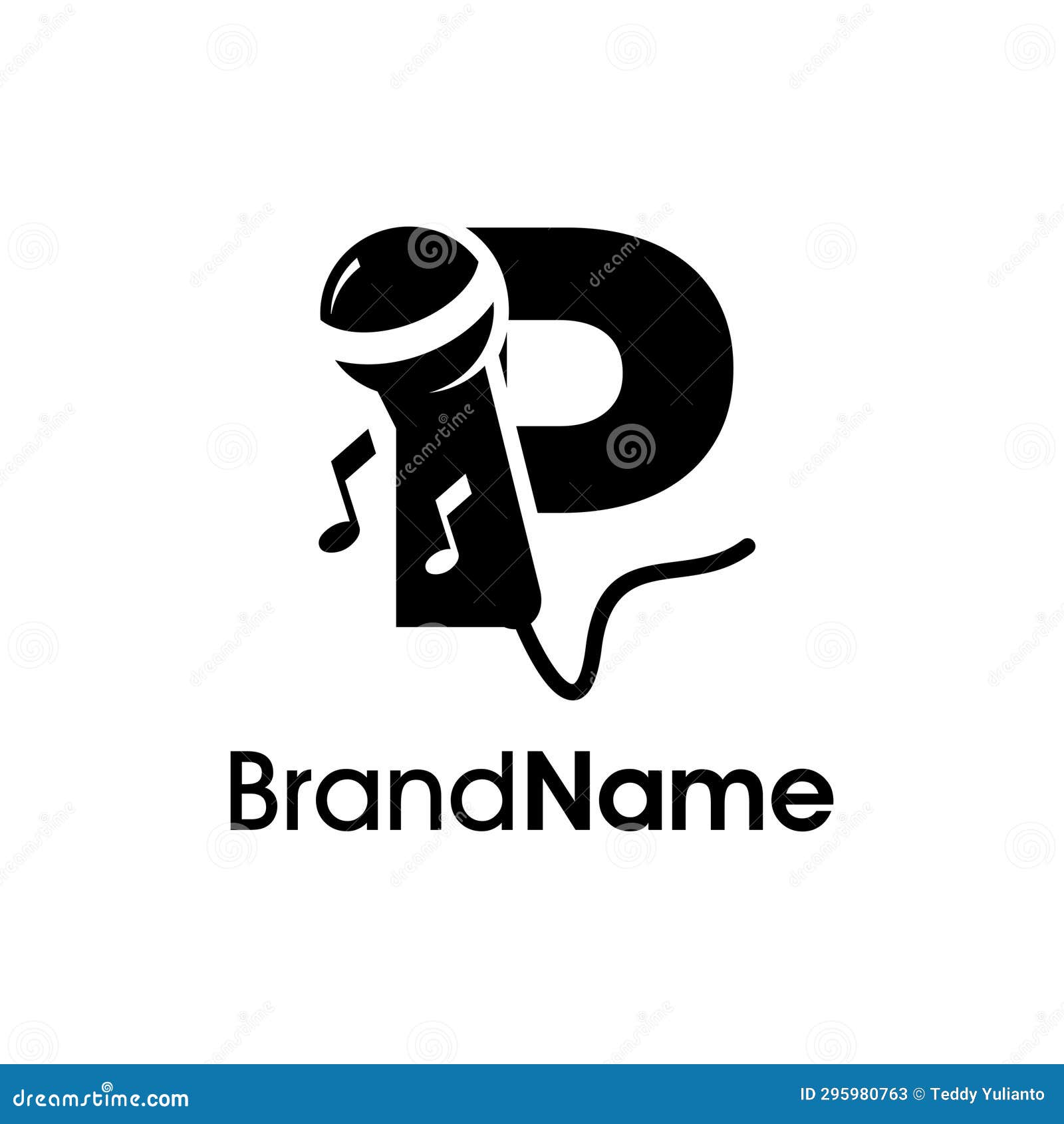 Modern Initial P Music Logo Stock Vector - Illustration of logo ...