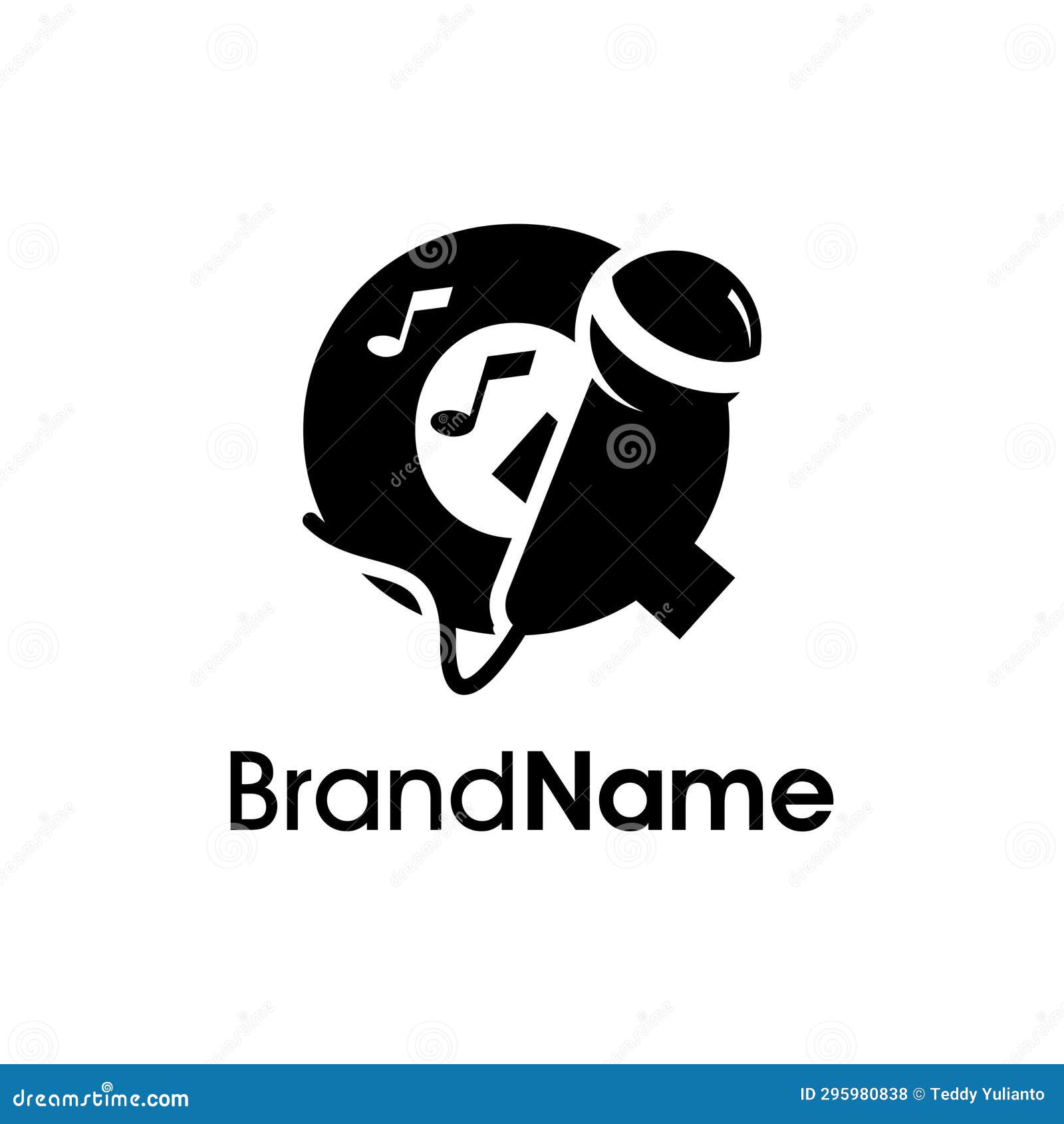 Modern Initial Q Music Logo Stock Vector - Illustration of media ...