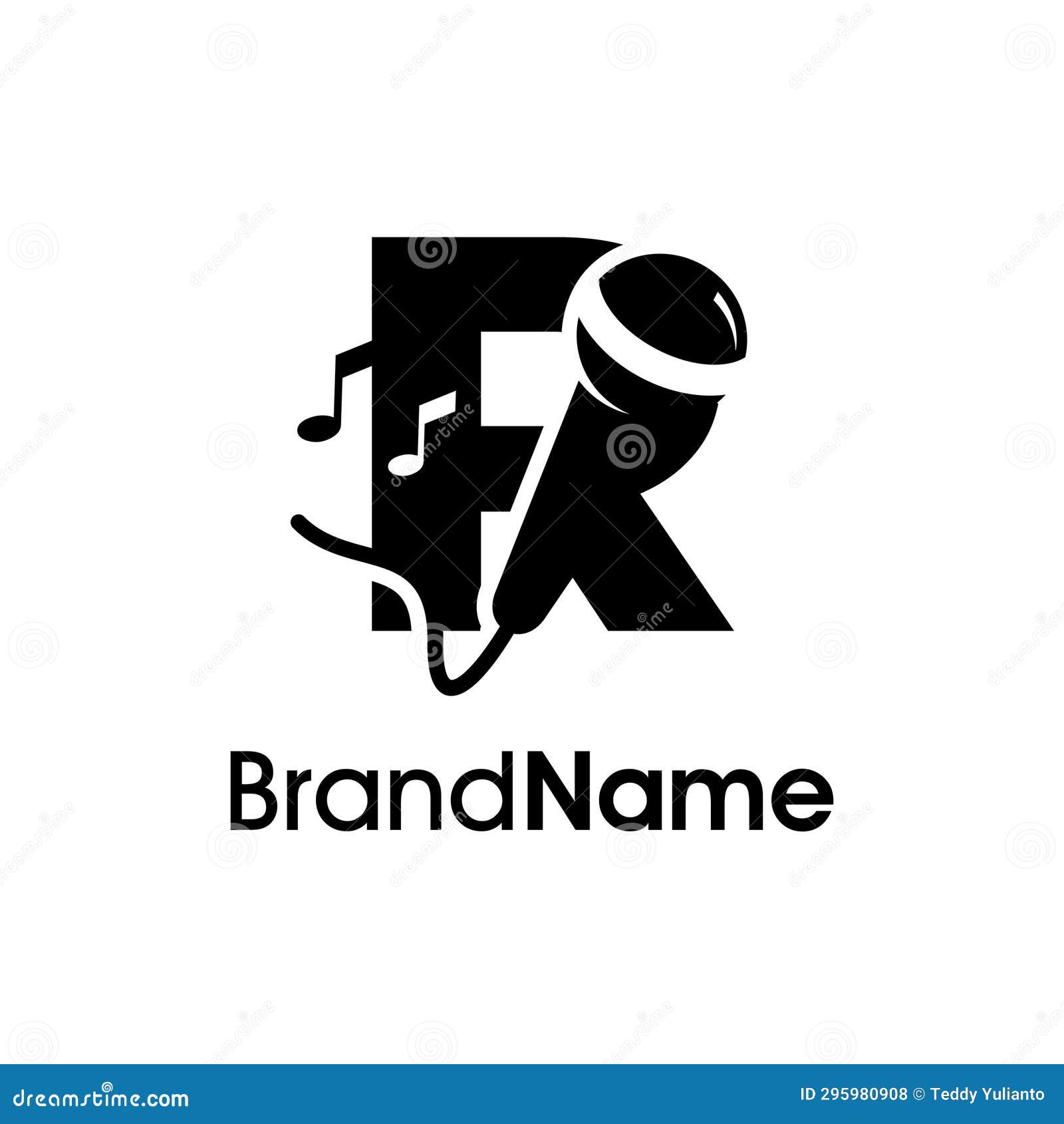 Modern Initial R Music Logo Stock Vector - Illustration of instrument ...