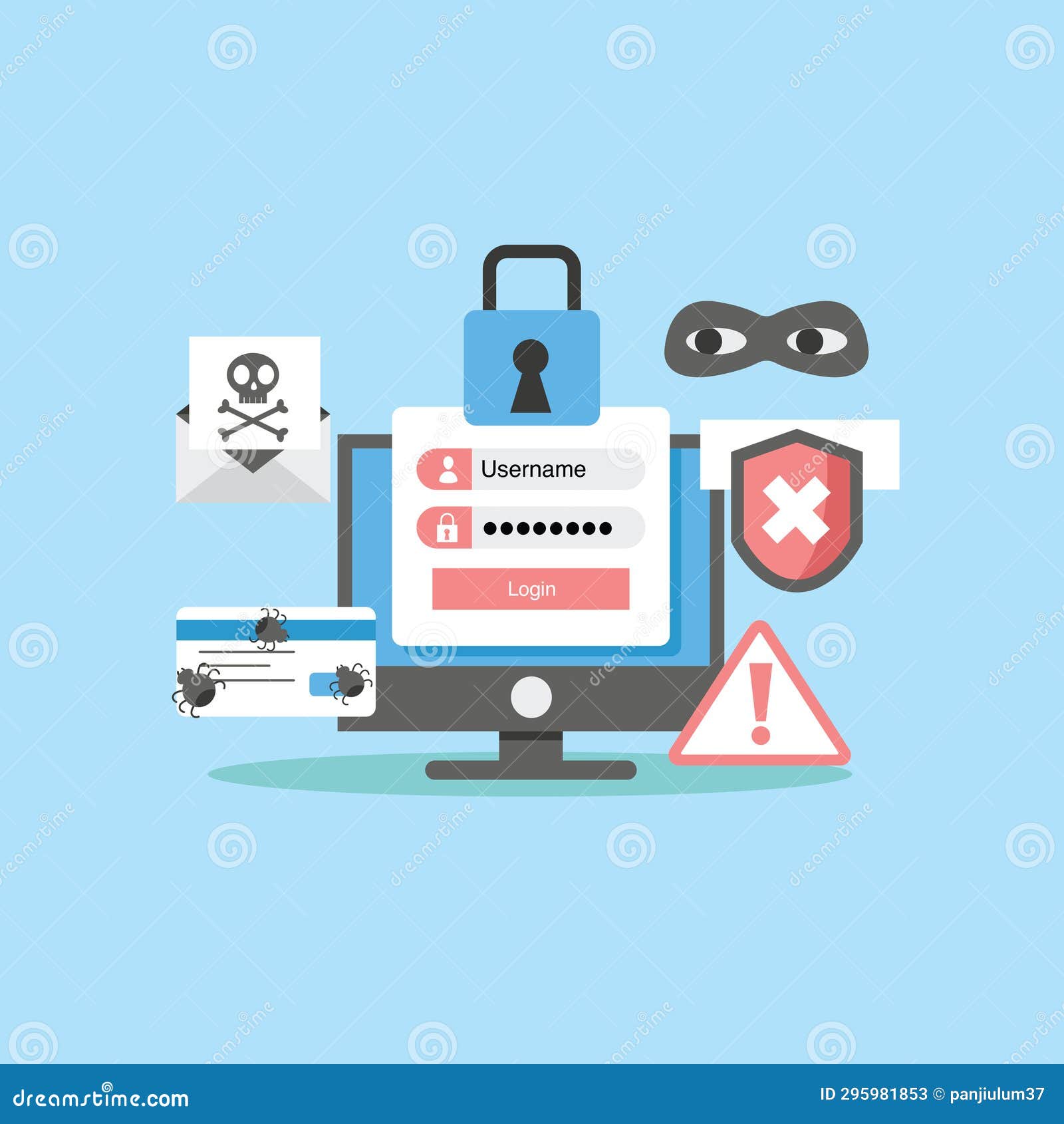 Cyber Security Education in Action Illustrated Training Stock ...