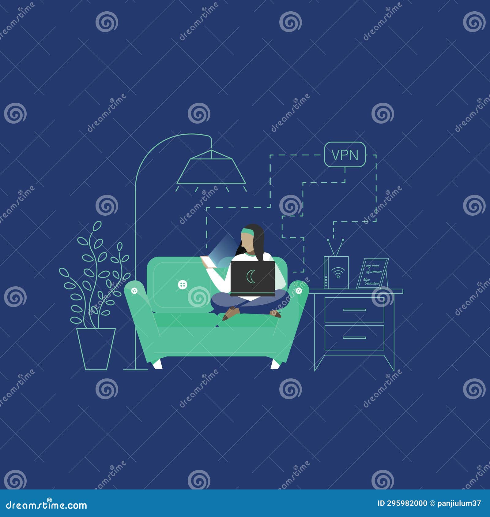 Preparing for Digital Defense Cyber Security Training Art Stock ...