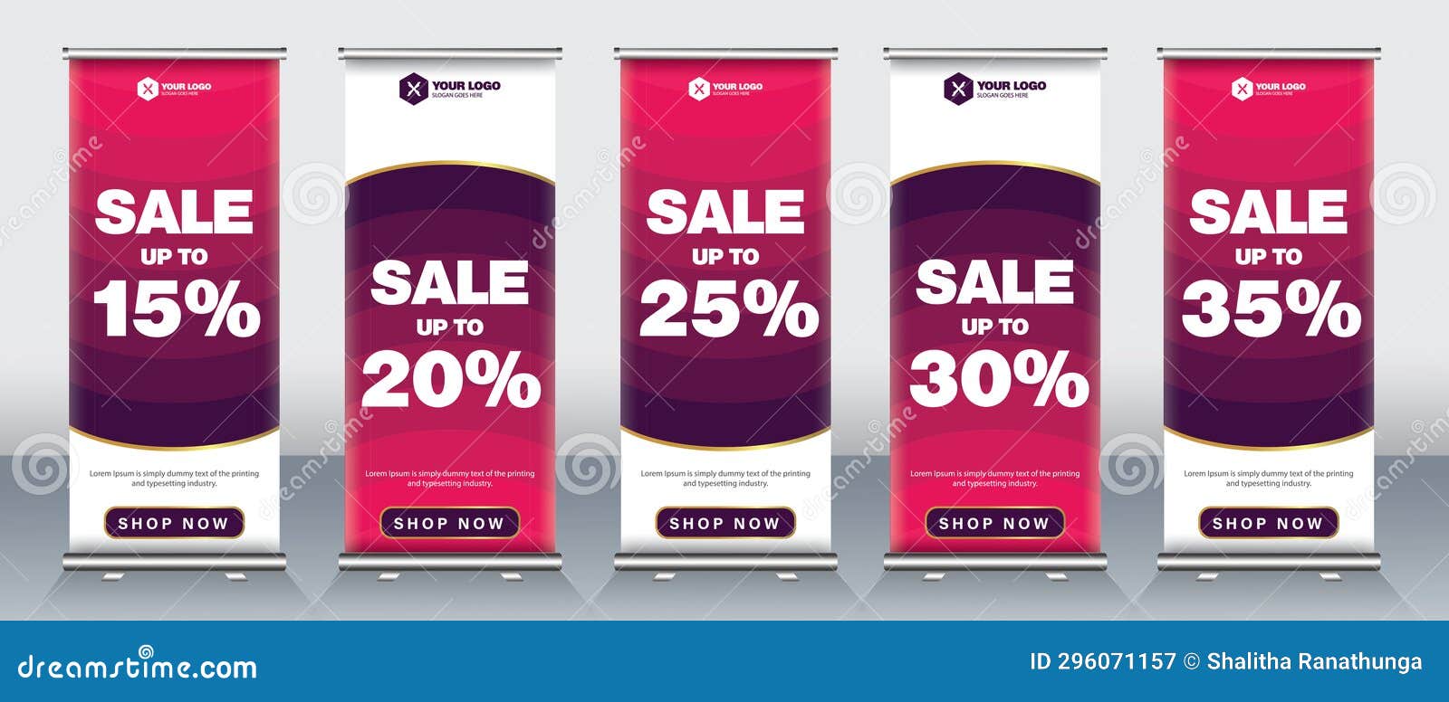 Abstract Sale Business Roll Up Banners Stock Vector - Illustration of ...