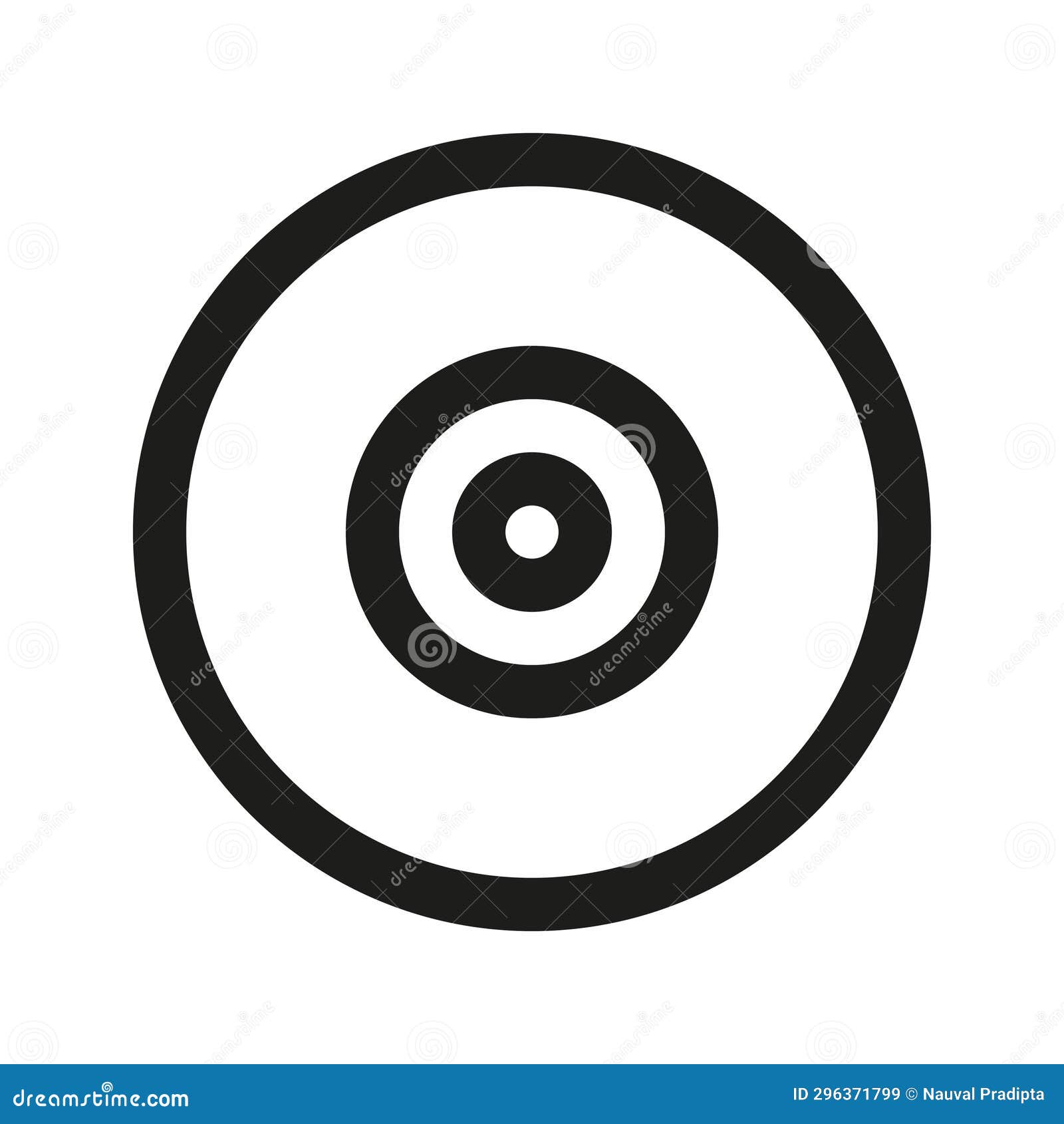 Compact Disc Outline Style Icon Stock Vector - Illustration of label ...