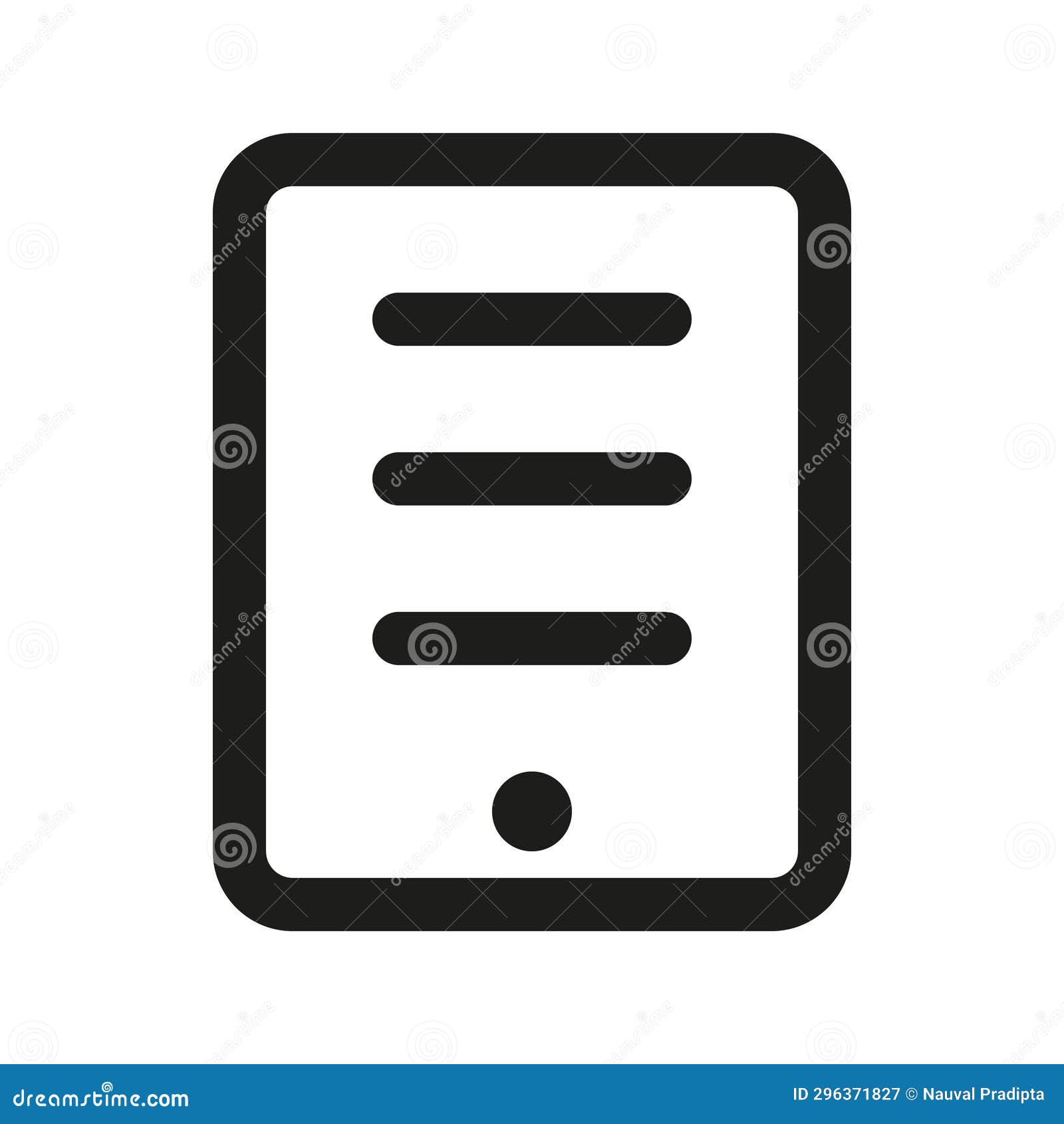 Ebook Reader Outline Style Icon Stock Vector - Illustration of digital ...