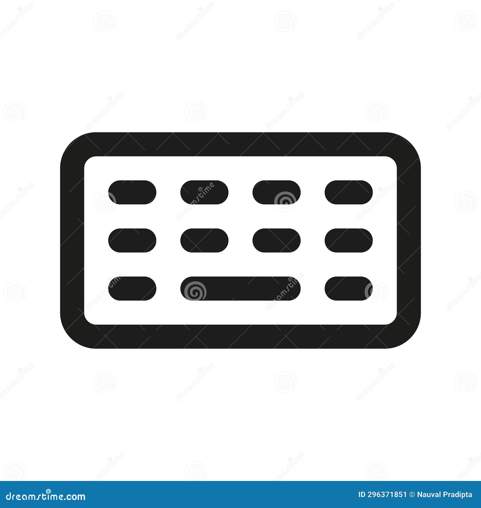 Keyboard Outline Style Icon Stock Vector - Illustration of object ...