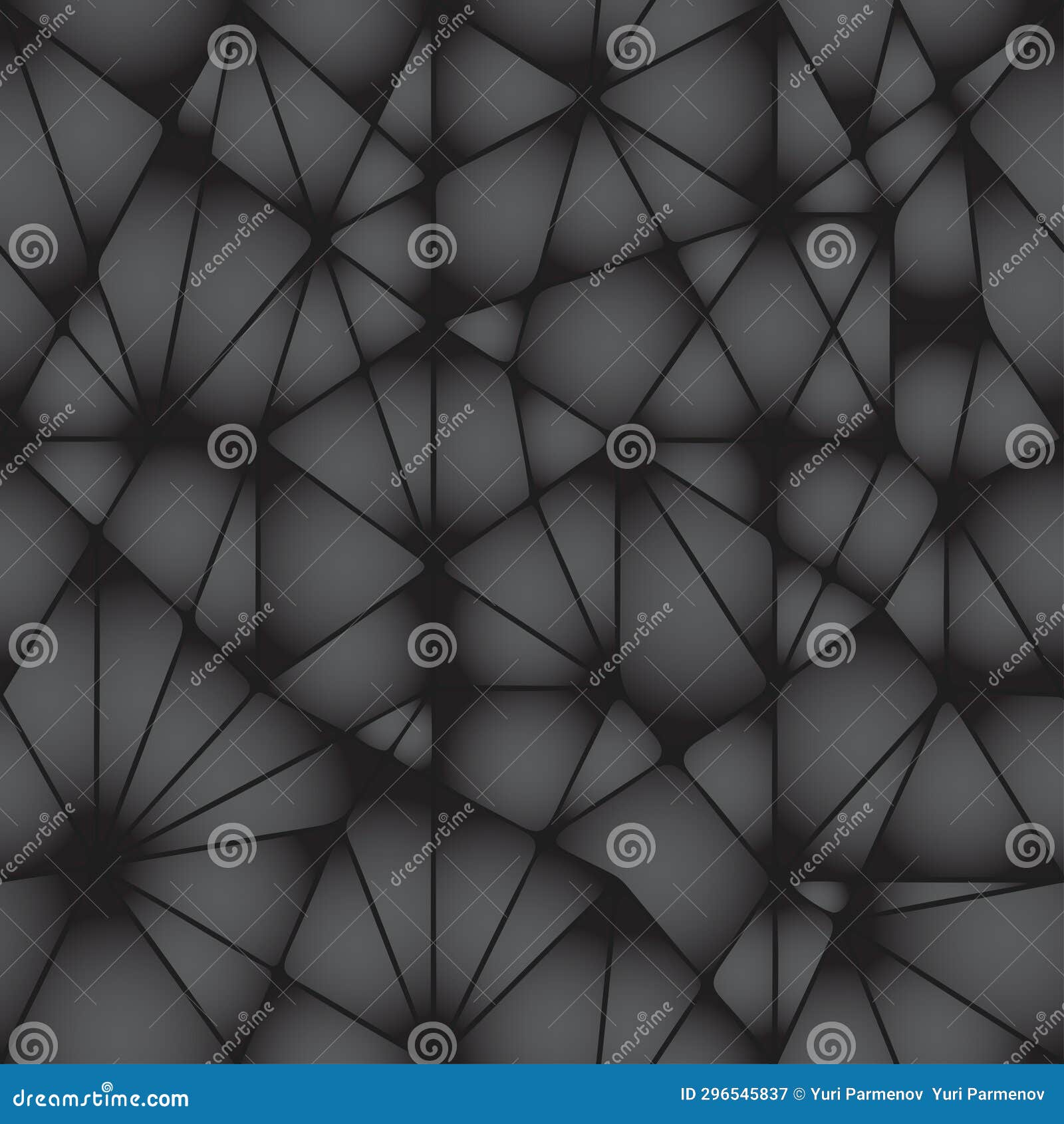 Black Triangle Low Poly Pattern. Geometric Triangular Texture. Abstract ...