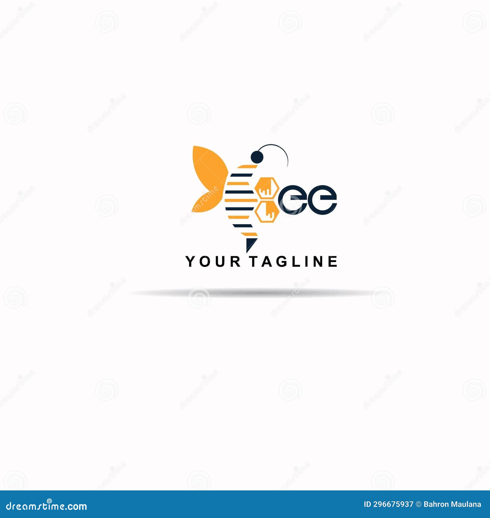 Bee logo stock vector. Illustration of cartoon, data - 296675937