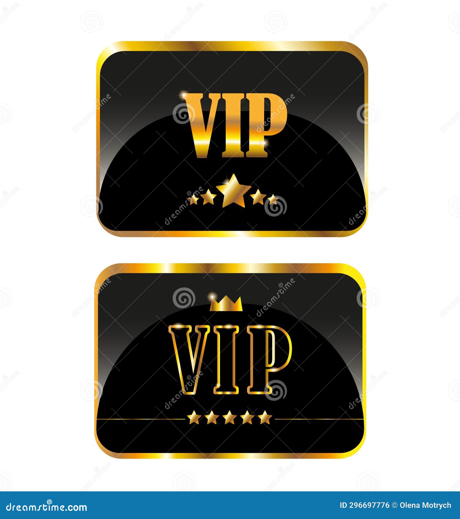 Vector Vip Card or Stiker with Black and Gold Background. Premium ...
